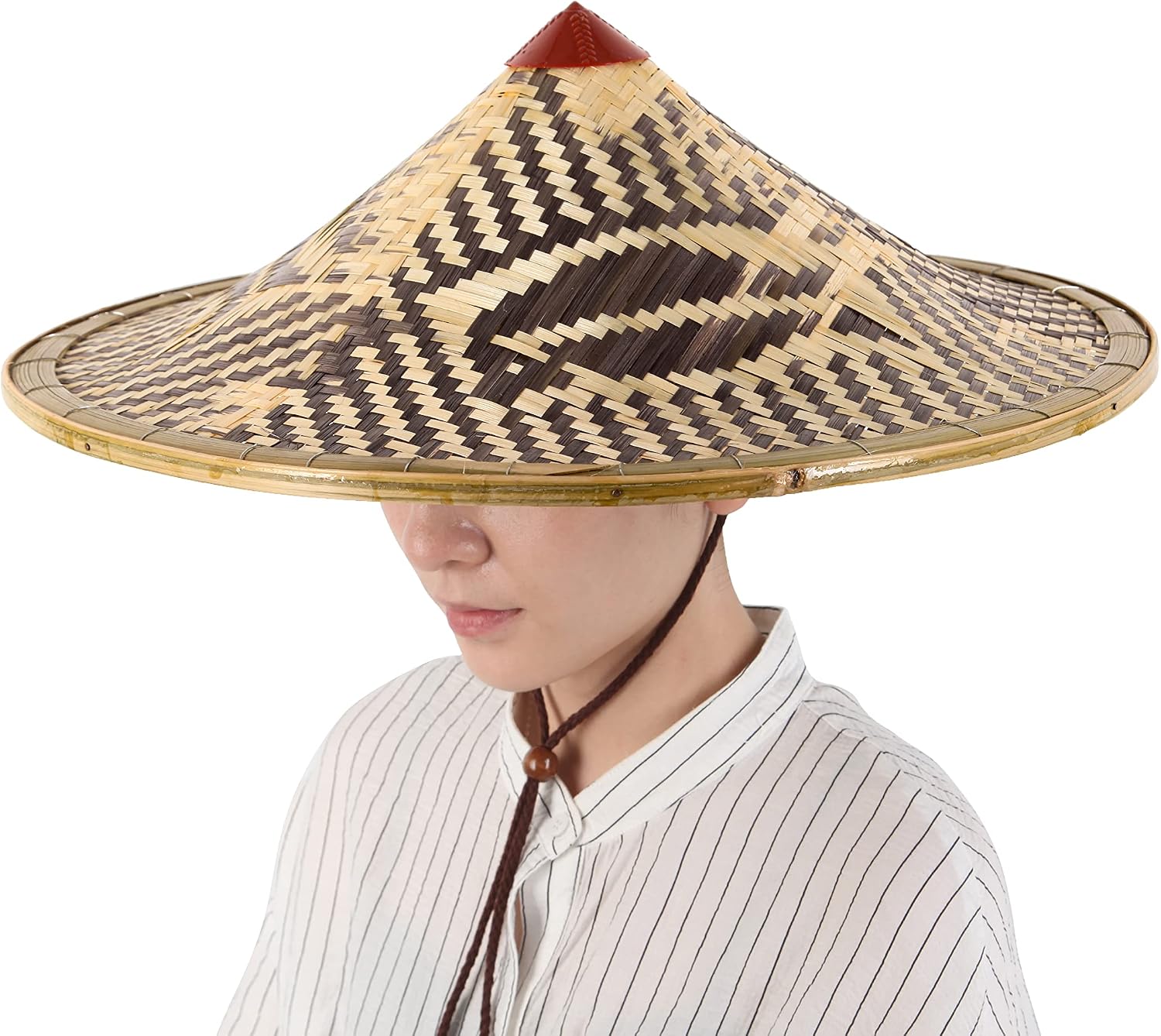 Amazon.com: xihexi Chinese Bamboo Hat Oriental Asian Japanese Garden ...