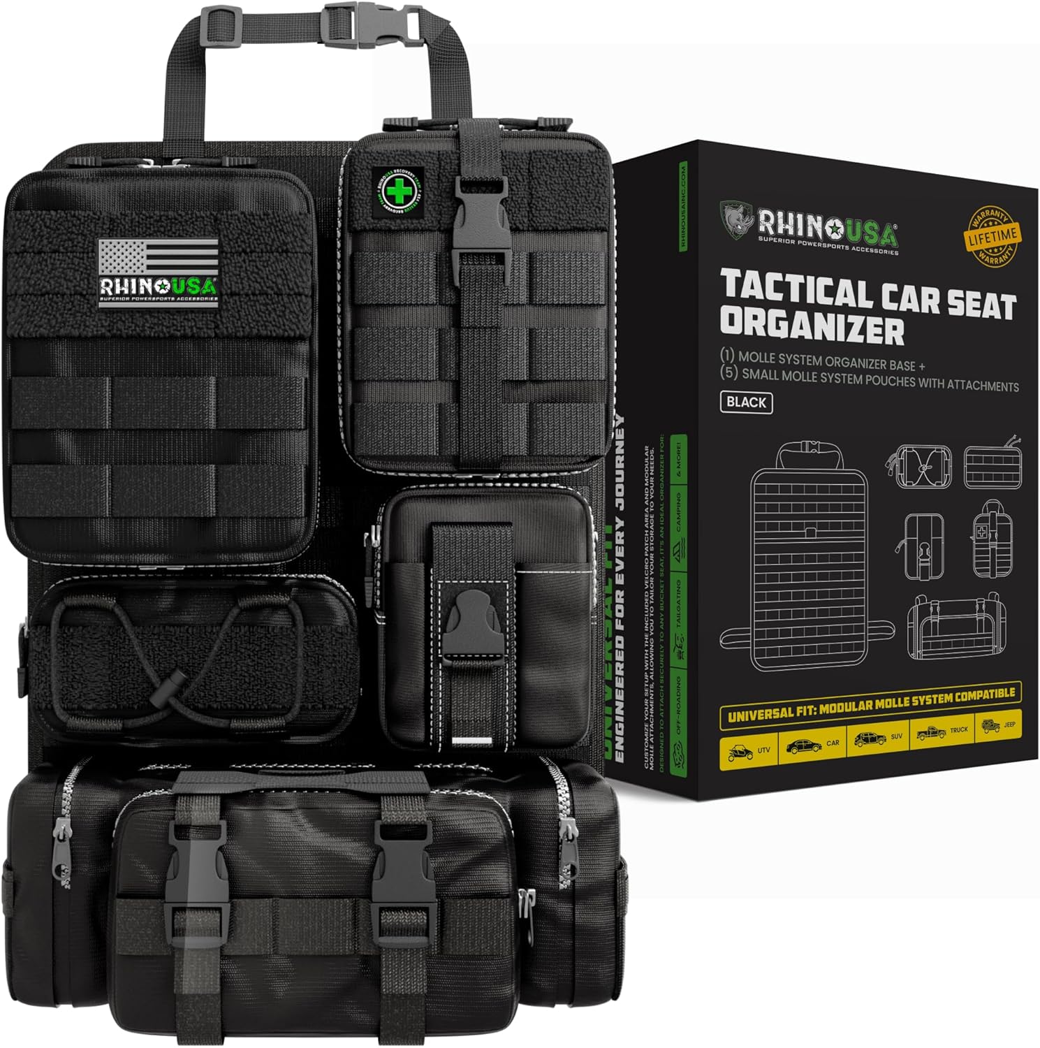 Amazon.com: Tactical Car Seat Organizer – Military-Grade Storage for ...