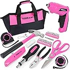 FASTPRO Pink Tool Set, 220-Piece Lady's Home Repairing Tool Kit with 12 ...
