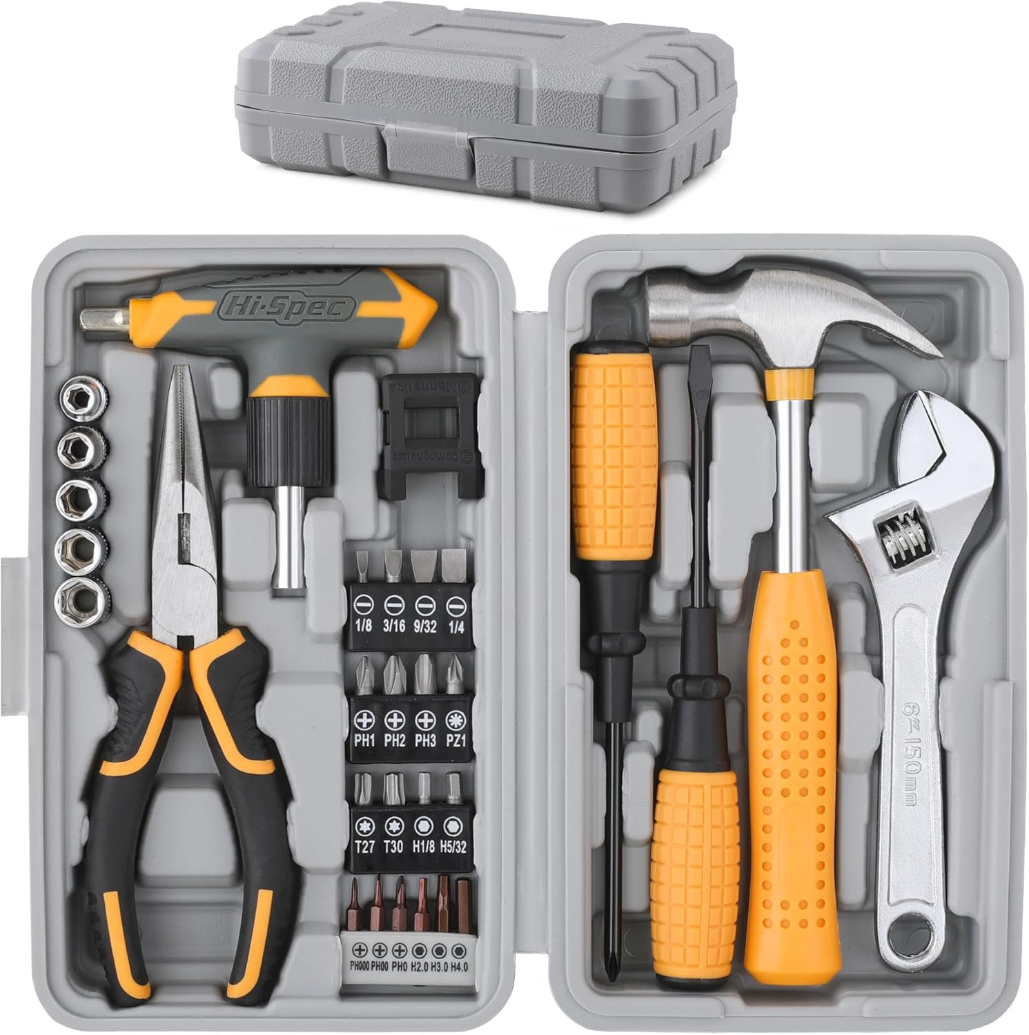 Hi-Spec 30pc Small Compact Hand Tool Kit Set for Home & Office DIY ...