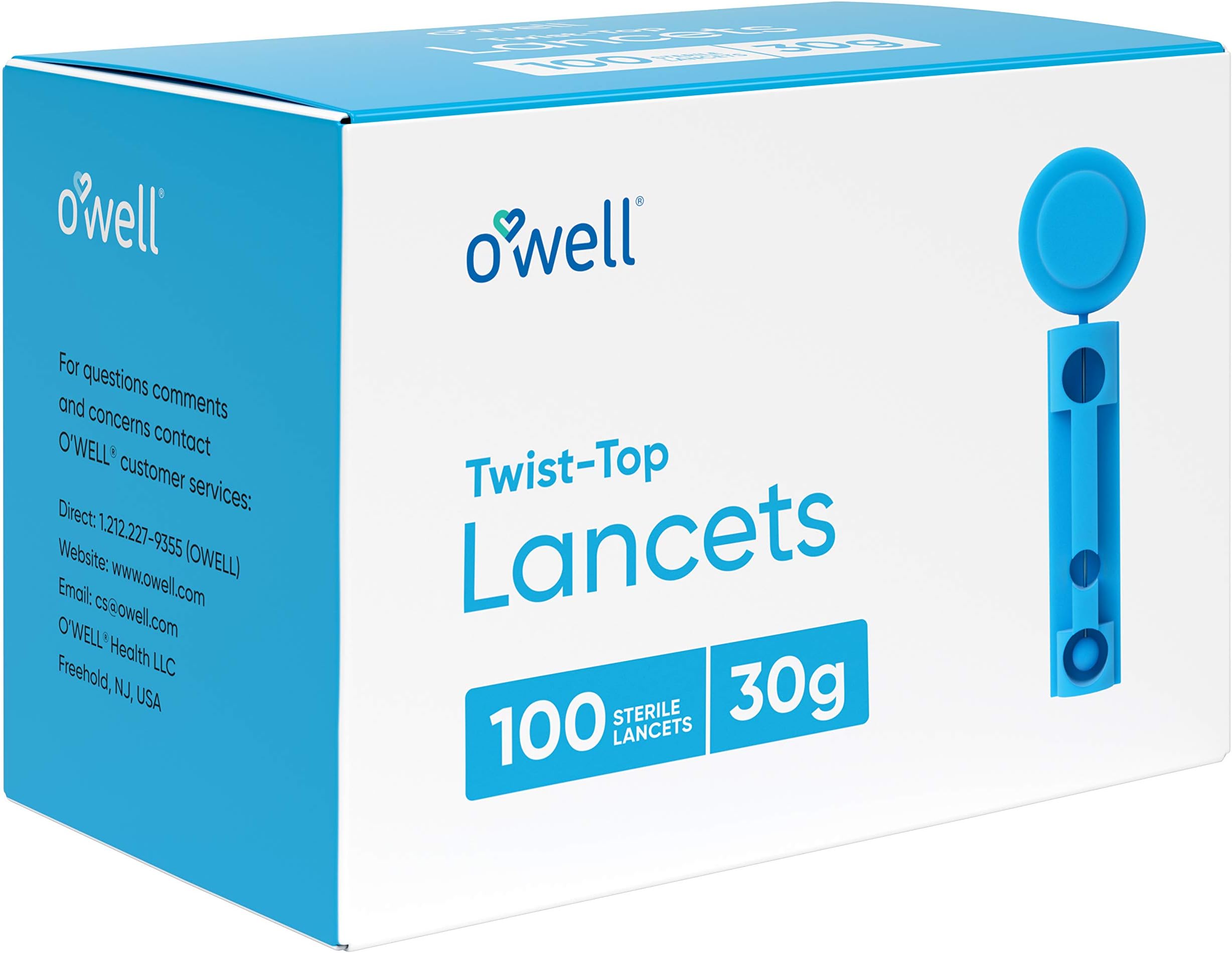 Amazon.com: Microlet Lancing Device + 100 Active Forward 30g Lancets ...
