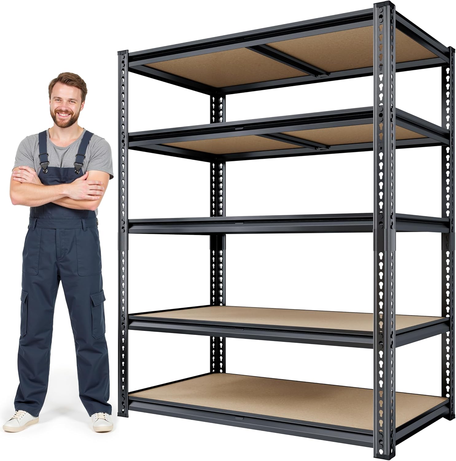Amazon.com: CypBed 2050LBS Storage Shelves, 5 Tire Metal Shelving Heavy ...