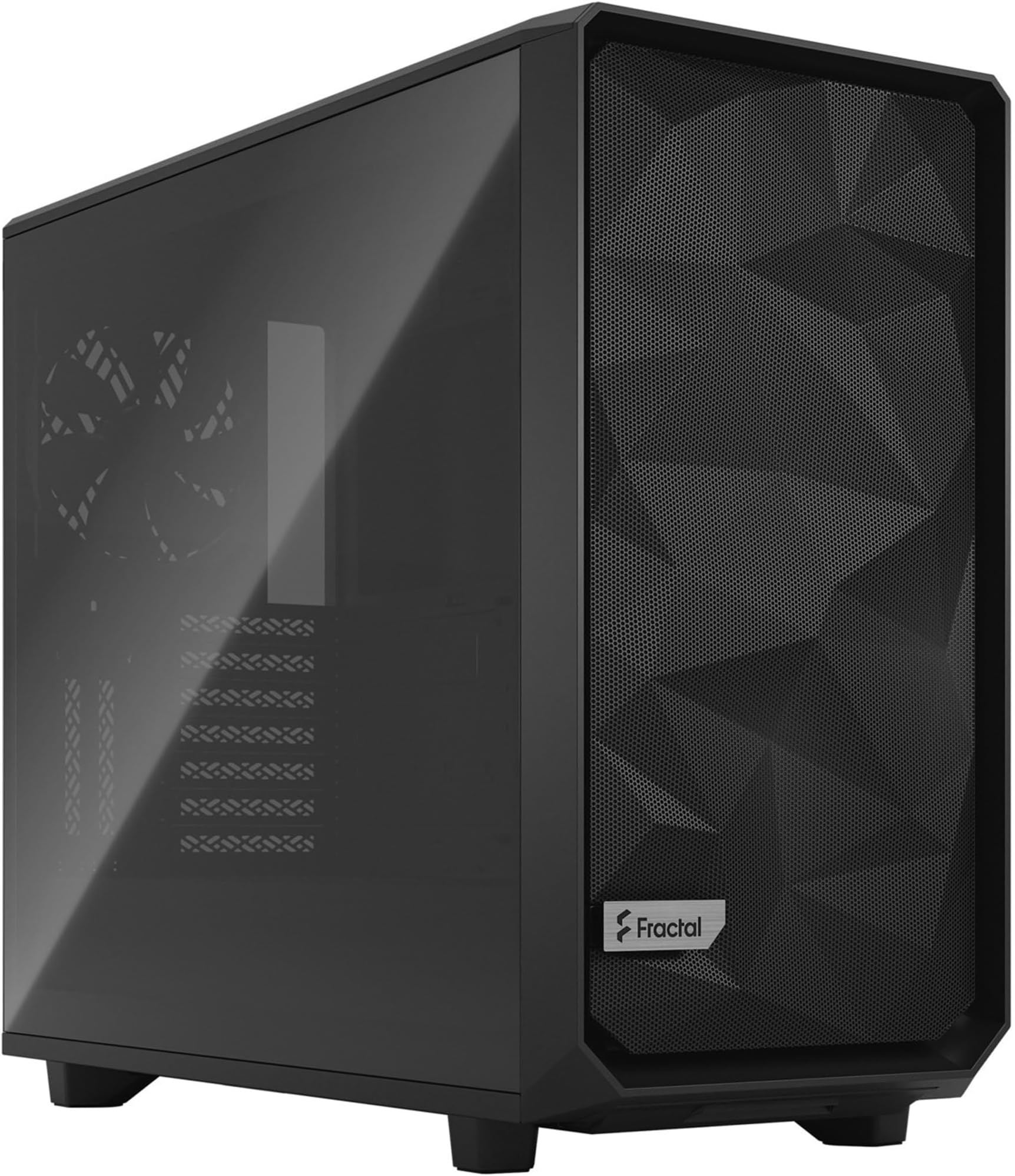 Fractal Design Meshify 2 Black ATX Flexible Light Tinted Tempered Glass ...