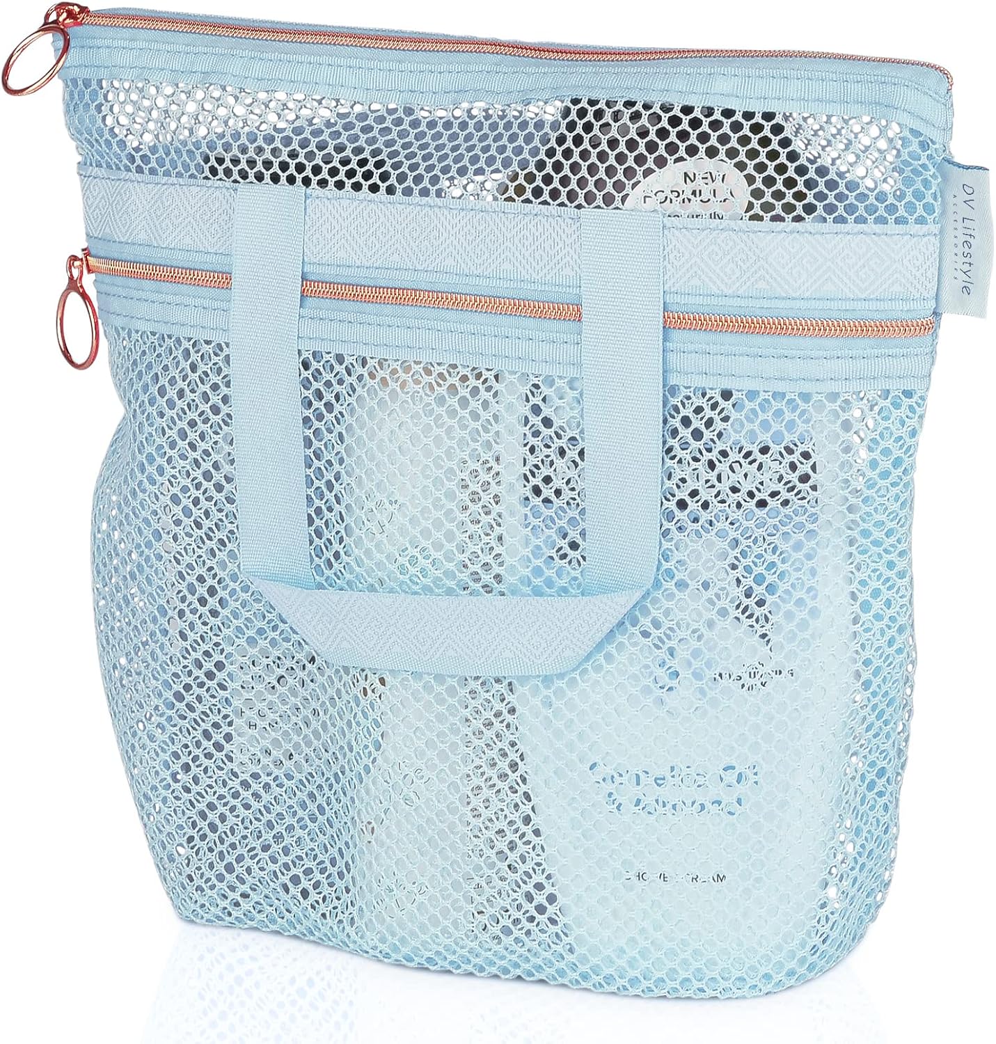 Amazon.com: DV Lifestyle Mesh Shower Bag 10.2x9.9'' Quick-Dry Caddy ...