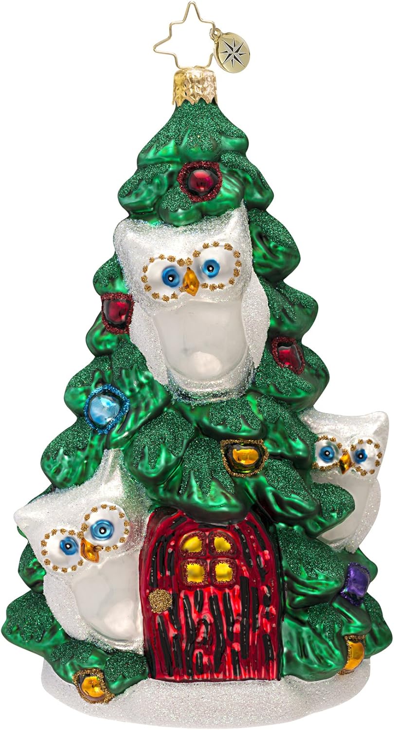 Amazon.com: Christopher Radko Tree For Three Ornament : Home & Kitchen