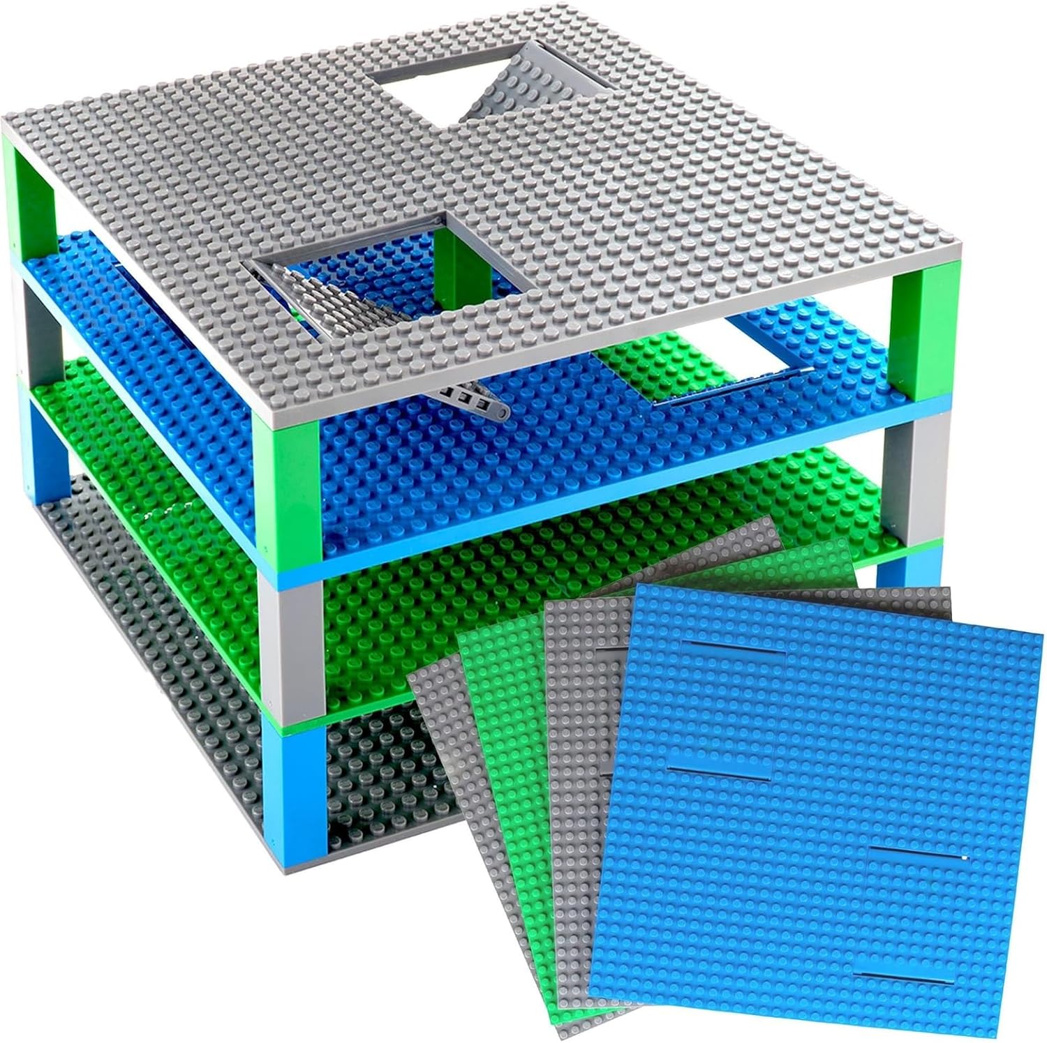 Amazon.com: Strictly Briks Stackable Baseplates - Compatible with Lego ...