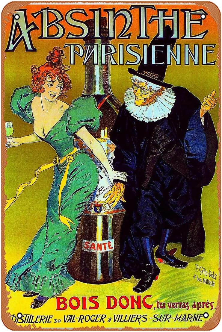 Amazon.com: Absinthe Parisienne Wizard Green Fairy French Alcoholic ...