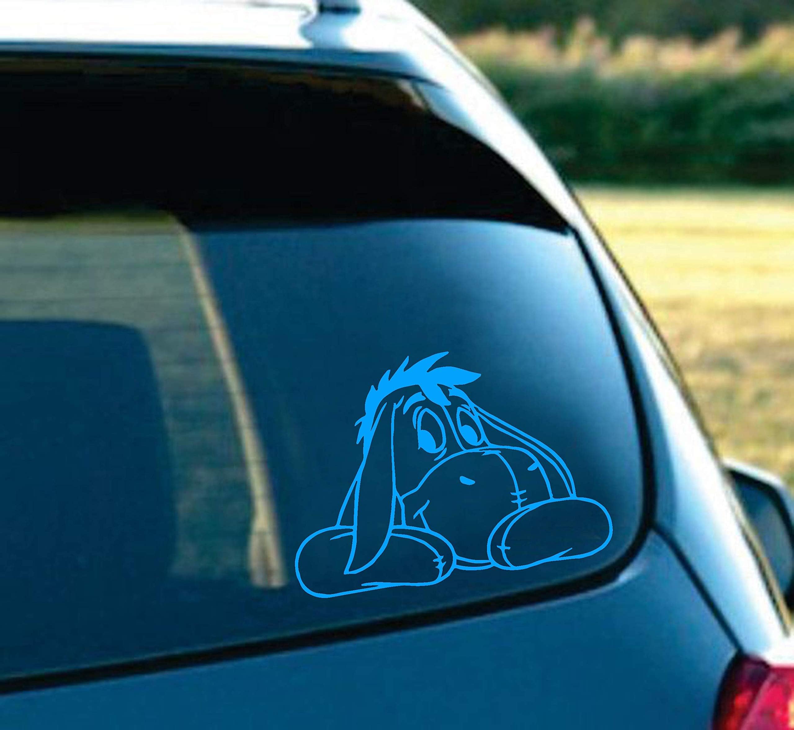 Amazon.com: Smart Eeyore Waving Peeking White 6" Car Truck VINYL Decal ...