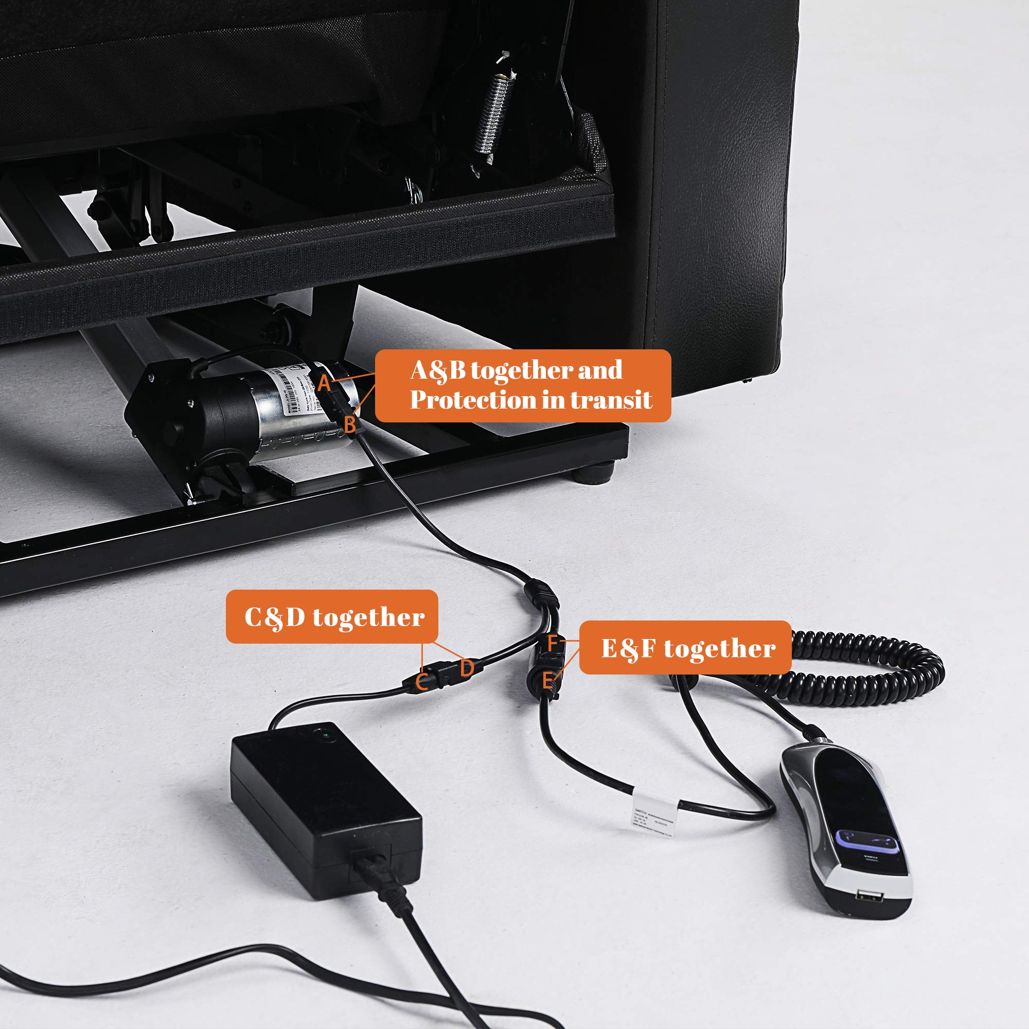 Buy S*MAX Power Recliner Chair Reclining Chair Living Room Chairs Full ...