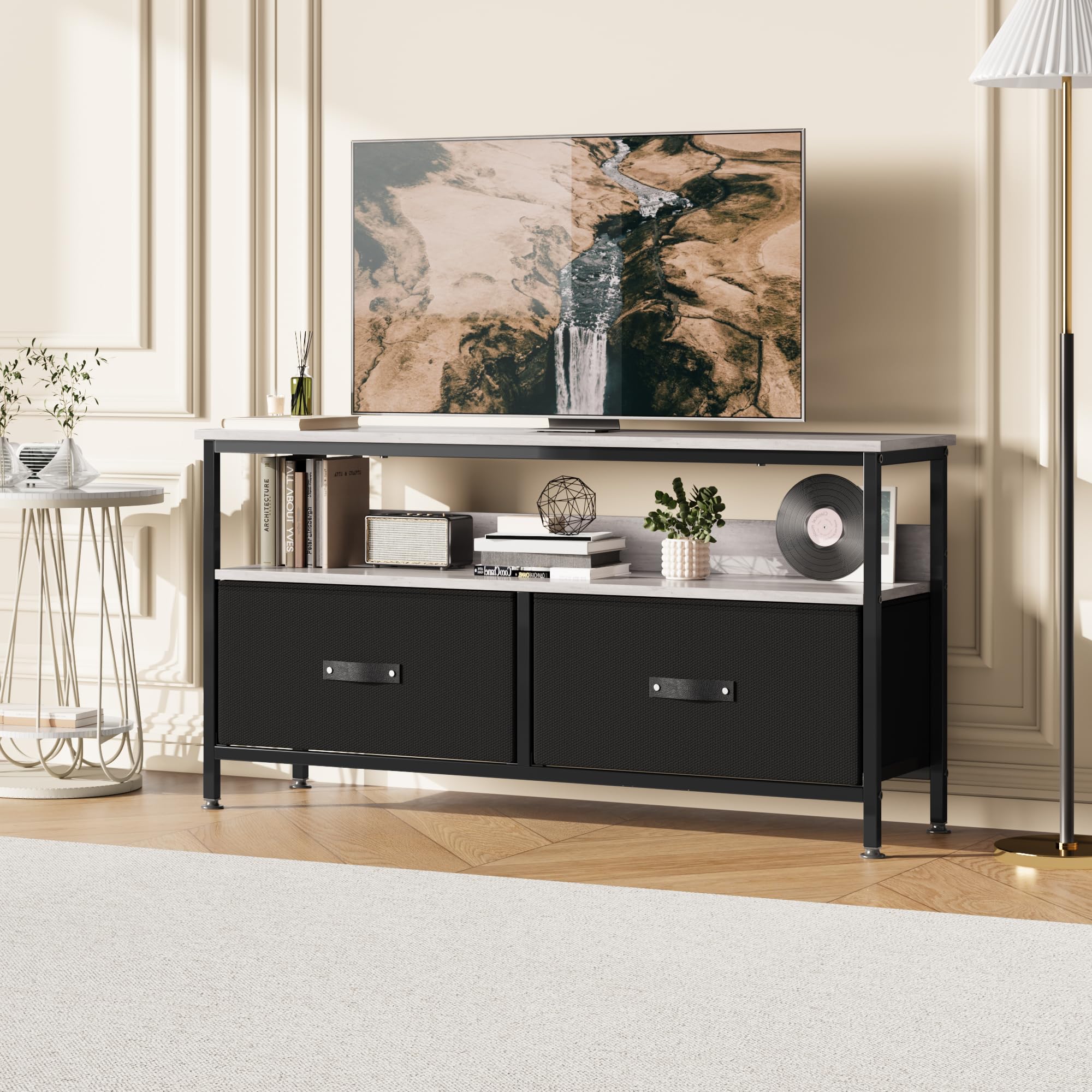 Amazon.com: GarveeHome Tv Stand Dresser with Storage, Tv Console for ...