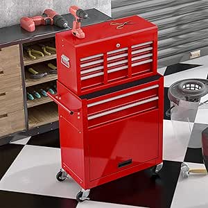 Amazon.com: High Capacity 8-Drawer Rolling Tool Chest on Wheels ...