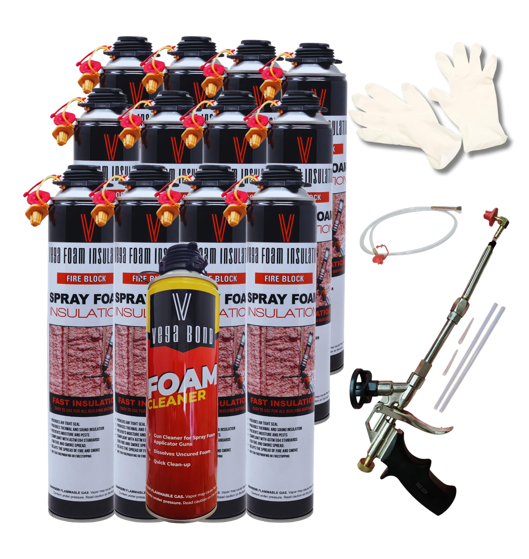 Vega Foam Fire Block Spray Foam Insulation Kit. Closed Cell Foam ...