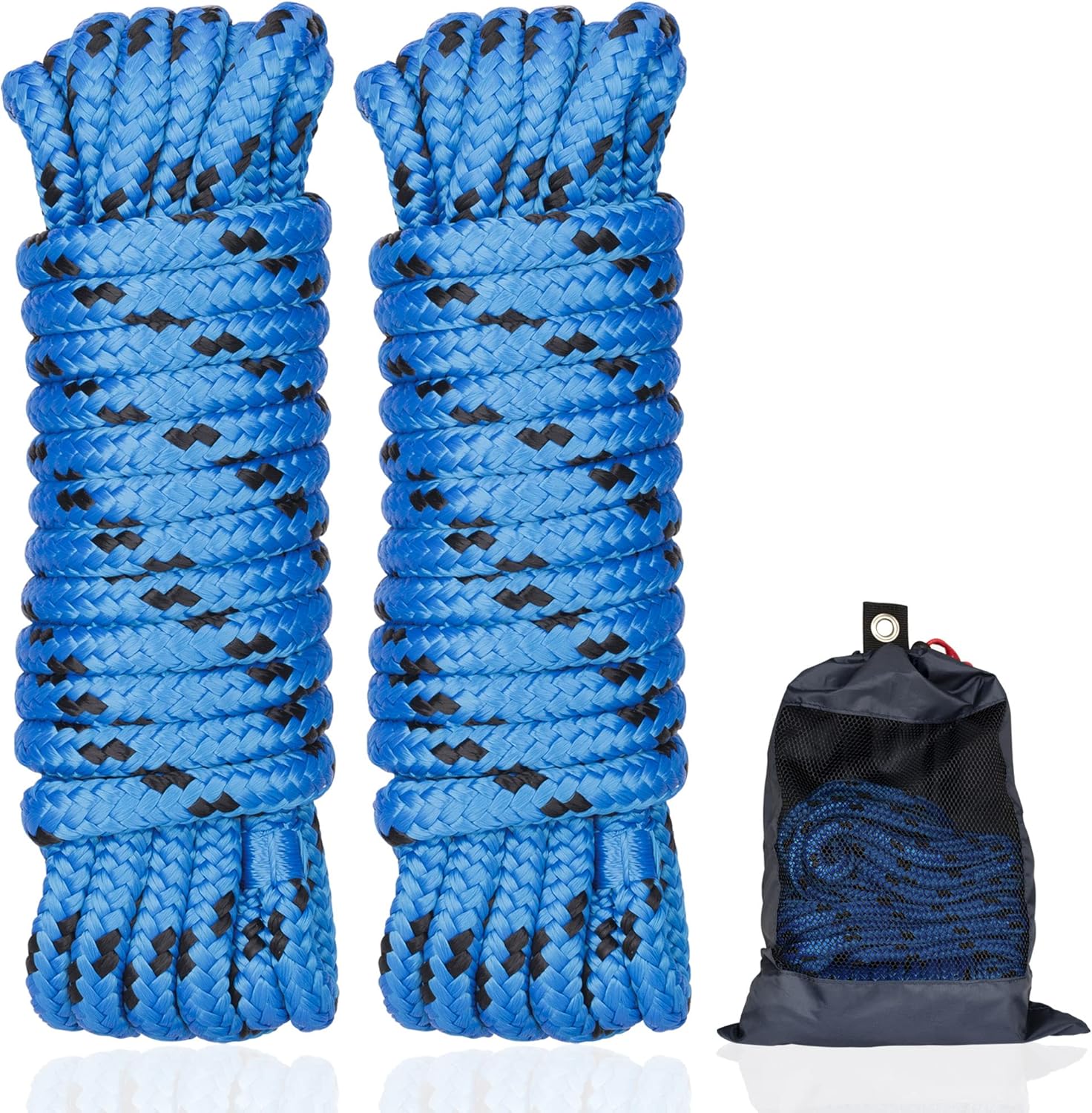 Amazon.com: MARINE SYSTEM Double Braided Nylon Dock Lines Rope, 1/2 ...