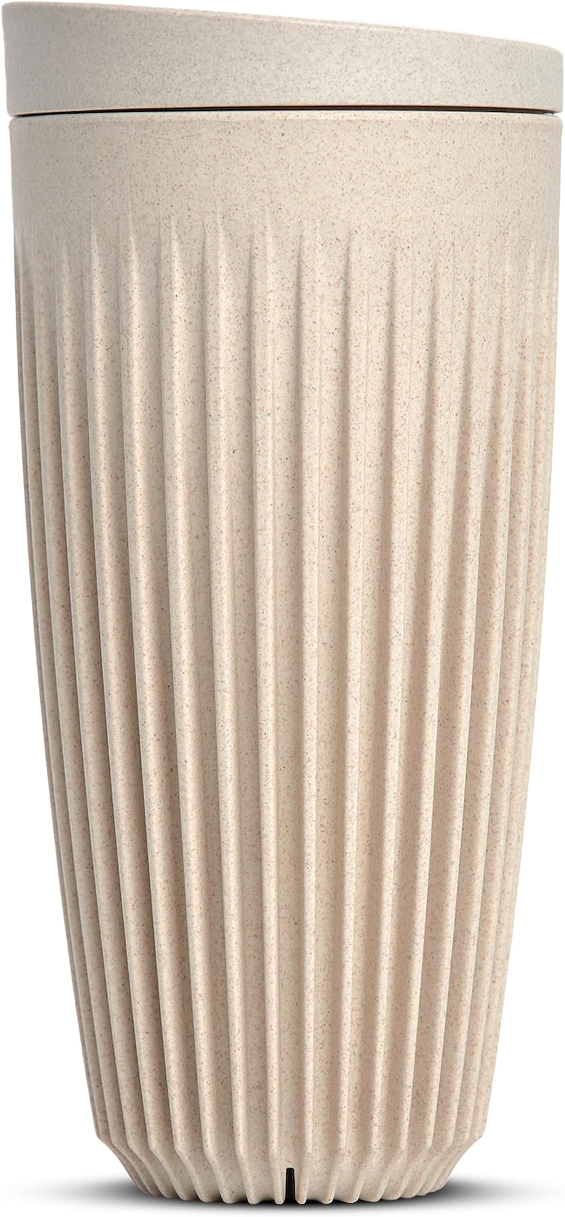 HUSKEE 12oz HuskeeCup Coffee and Tea Cup and Lid (Natural Color ...