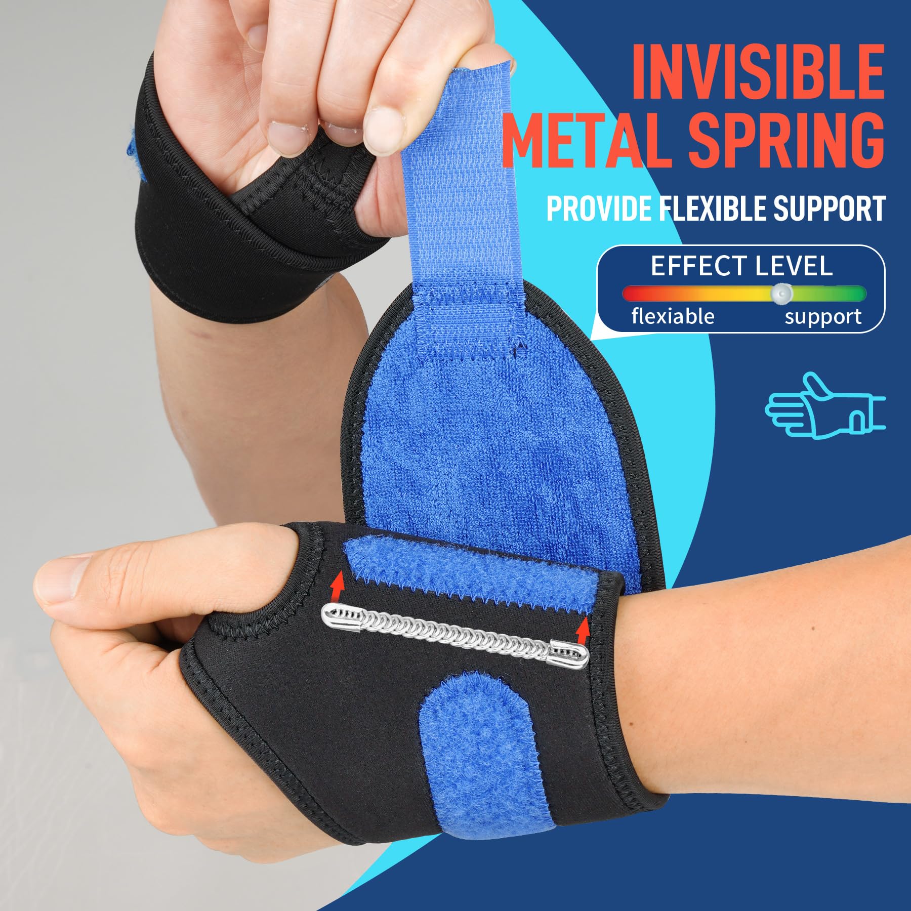 Snapklik.com : 2 Pack Wrist Wraps For Pain, Carpal Tunnel, Tendonitis ...