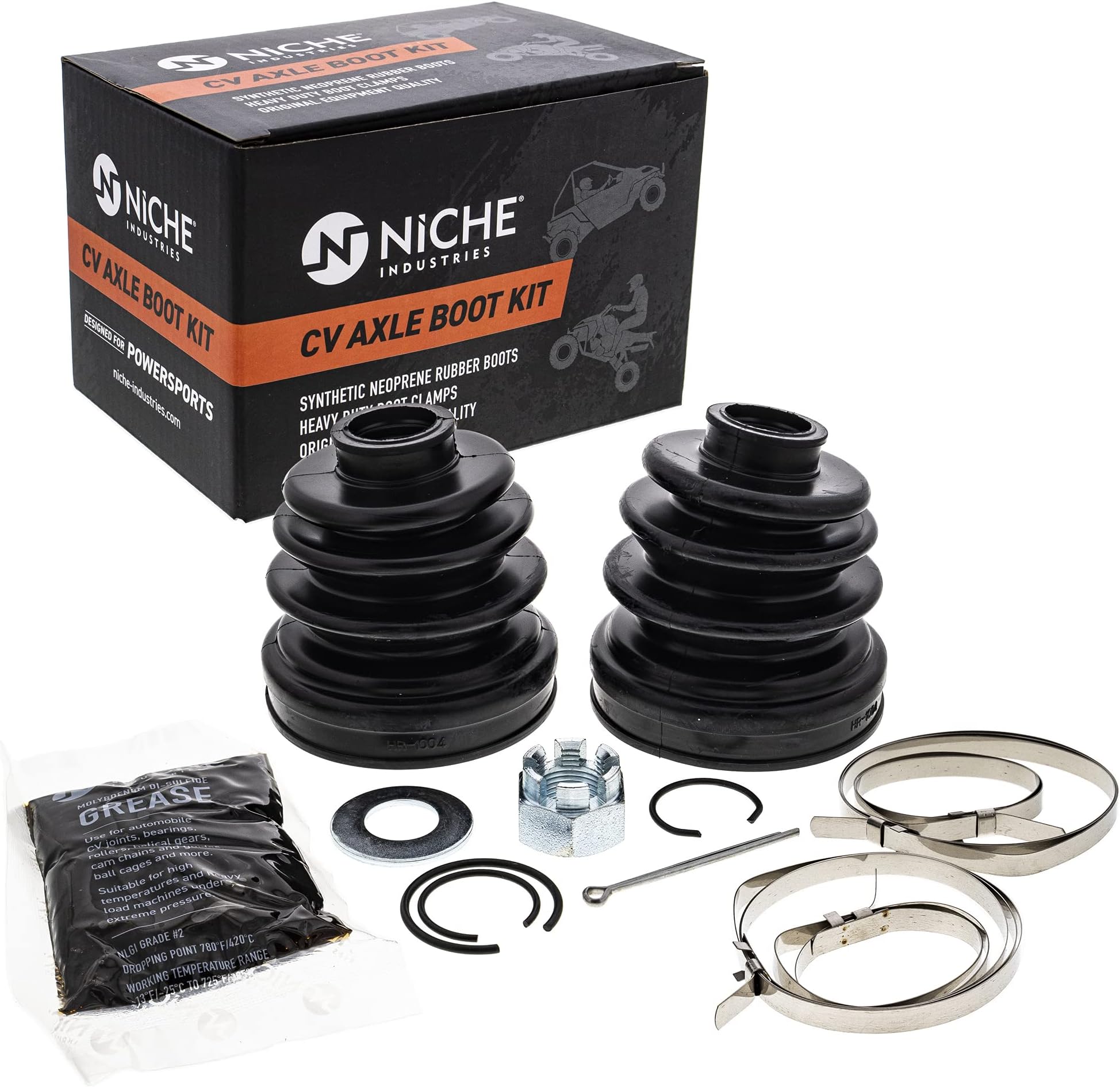 Amazon.com: Complete Rear Inner & Outer CV Boot Repair Kit for Polaris ...