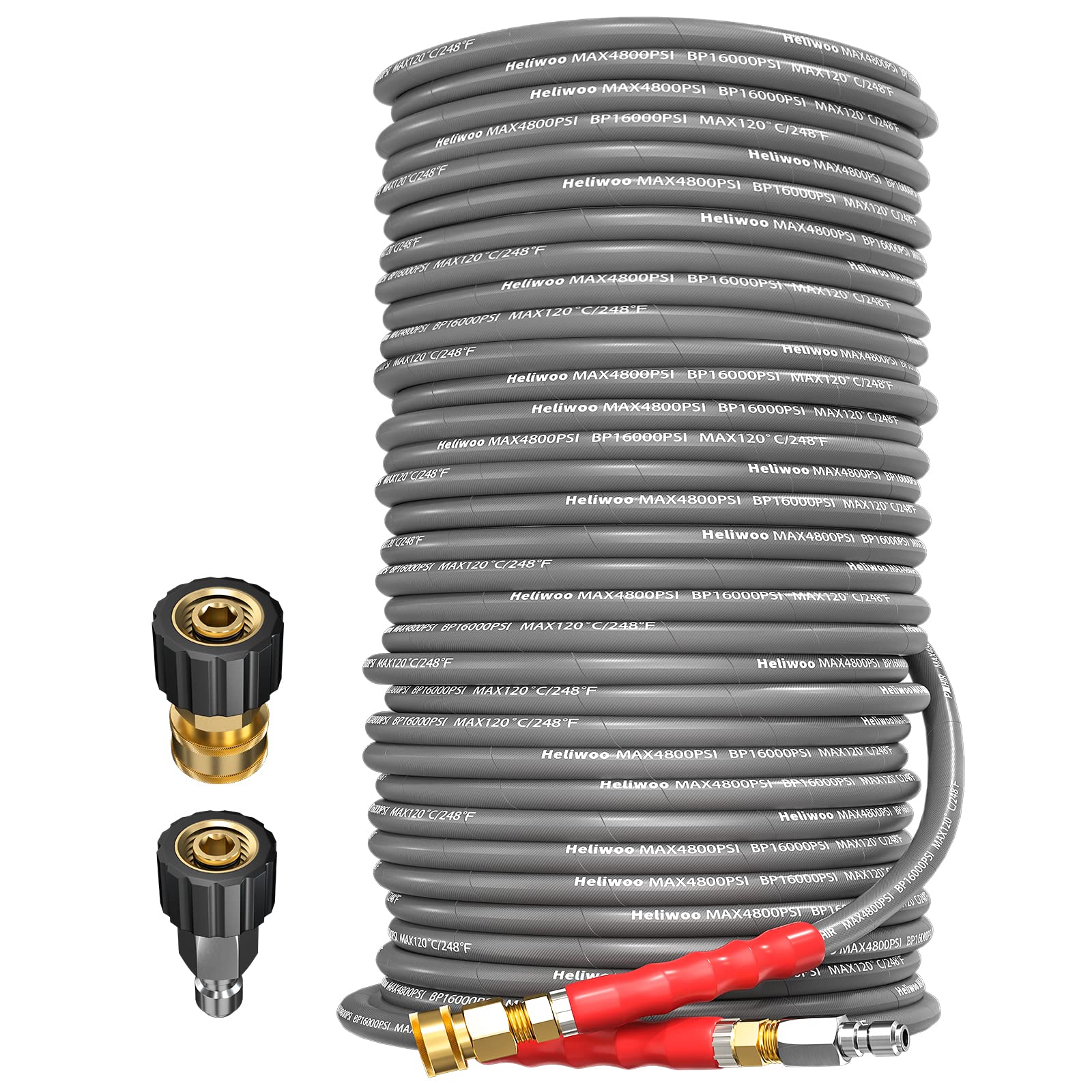 Snapklik.com : 3/8 Pressure Washer Hose 150 FT, Hot And Cold Water ...