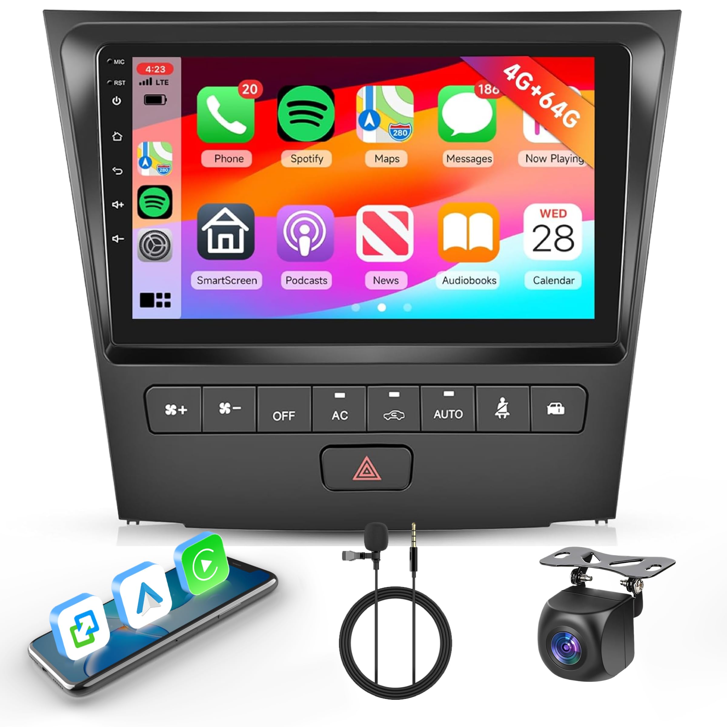 Snapklik.com : 4G+64G Android Car Stereo For Lexus GS300/350/400/430 ...