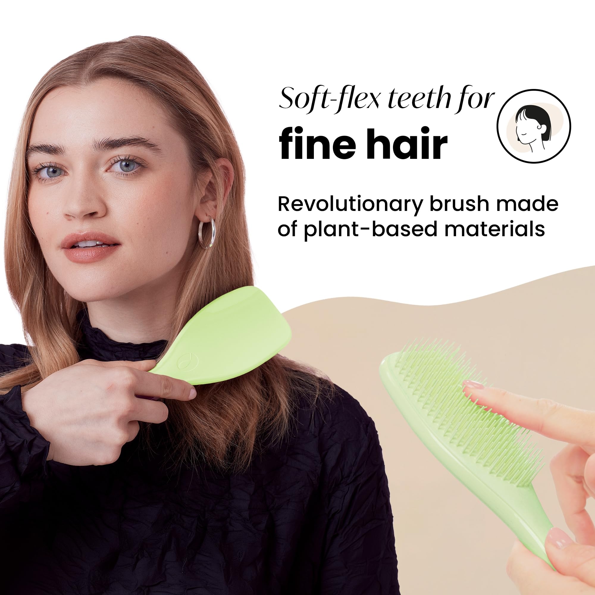 Snapklik.com : Tangle Teezer Plant-Based Ultimate Detangler Brush, Dry ...