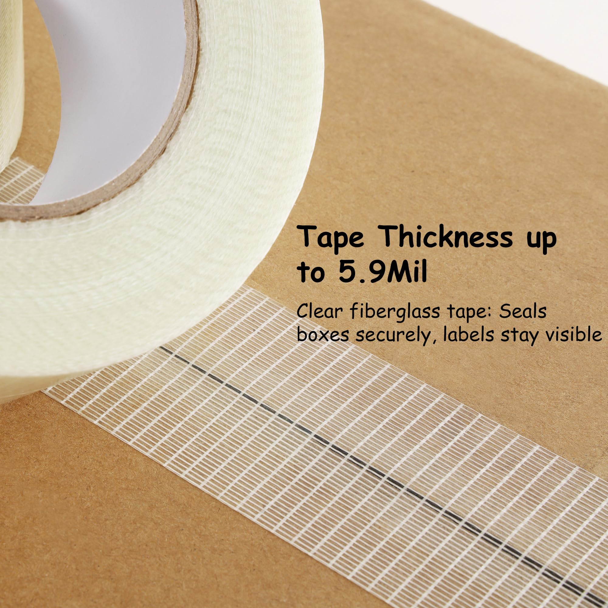 Snapklik.com : Lichamp Filament Strapping Tape, 2 Inches, 4 Pack, 60 ...