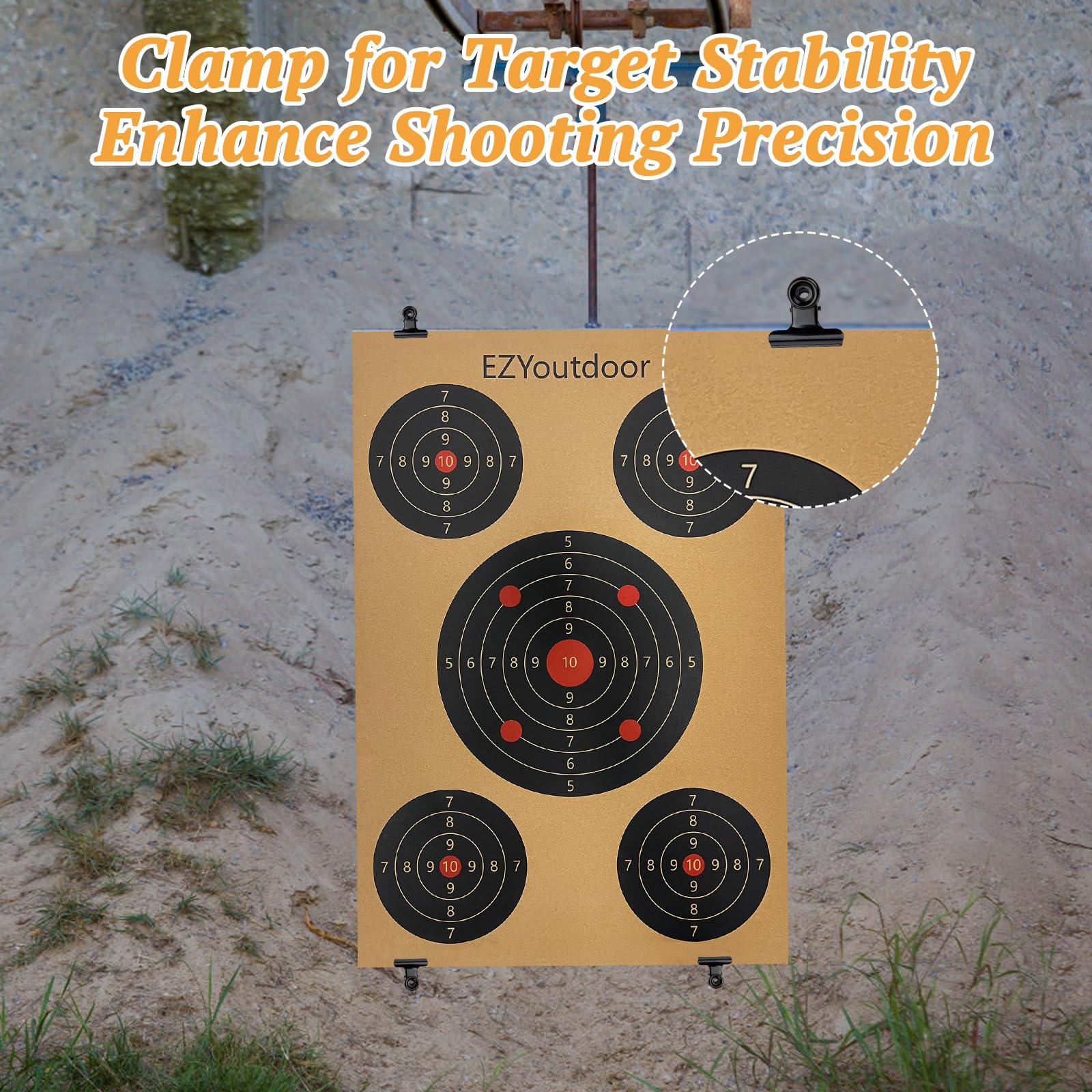 Snapklik.com : Multiple Aiming Zones Paper Targets, 45 Pack Paper ...