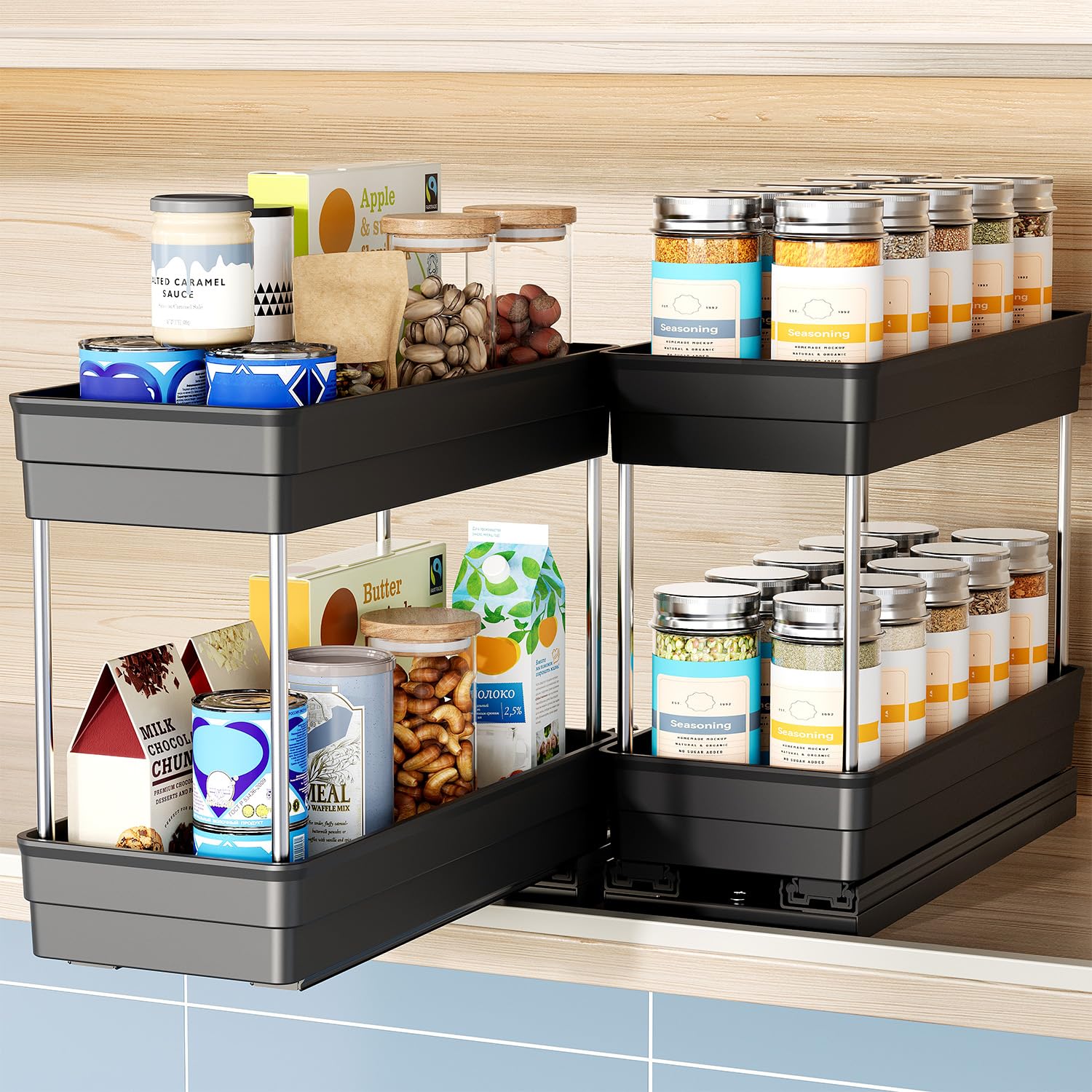 Snapklik.com : Vertical Spice Rack Pull Out-Spice Racks For Inside ...