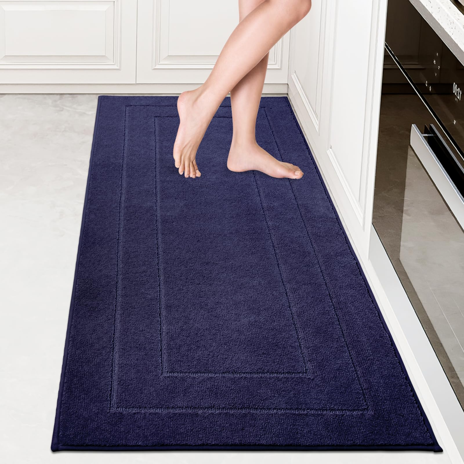 PURRUGS Machine Washable Kitchen Rug 32" x 70", Non-Slip/Skid Kitchen ...
