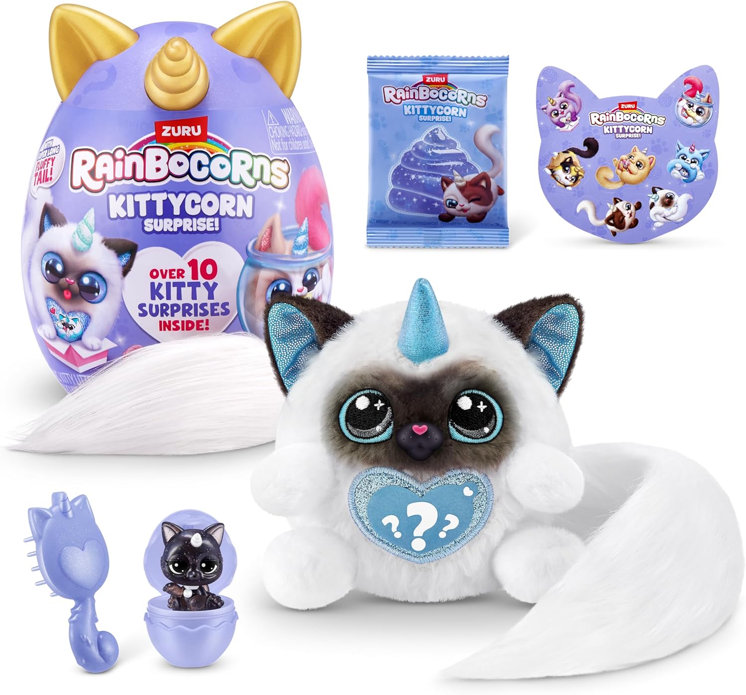 Amazon.com: Kittycorn Surprise Series 3 (Ragdoll) by ZURU, Plush Toy ...