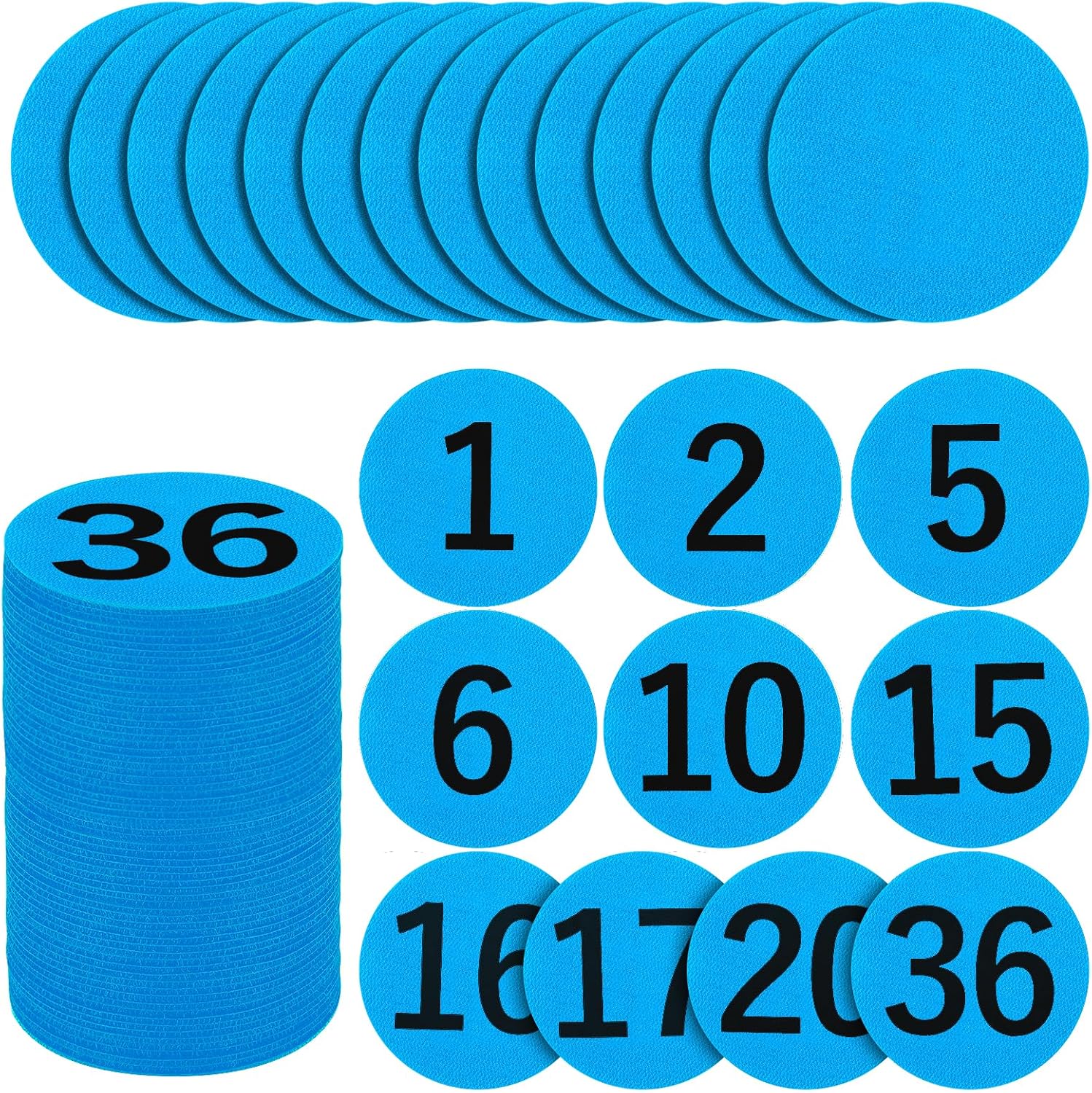 Amazon.com: 50 Pcs Carpet Spots Markers with Numbers for Kids Classroom ...