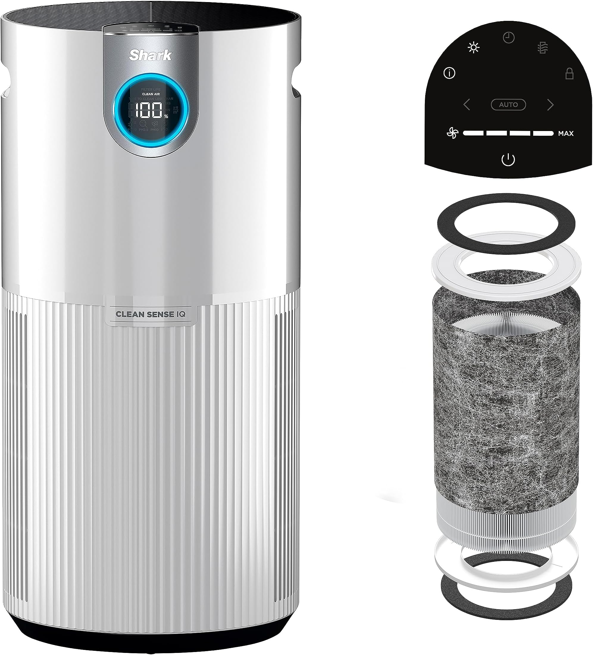 Amazon.com: SHARK UA205 Nanoseal HEPA Air Purifier MAX with Clean Sense ...