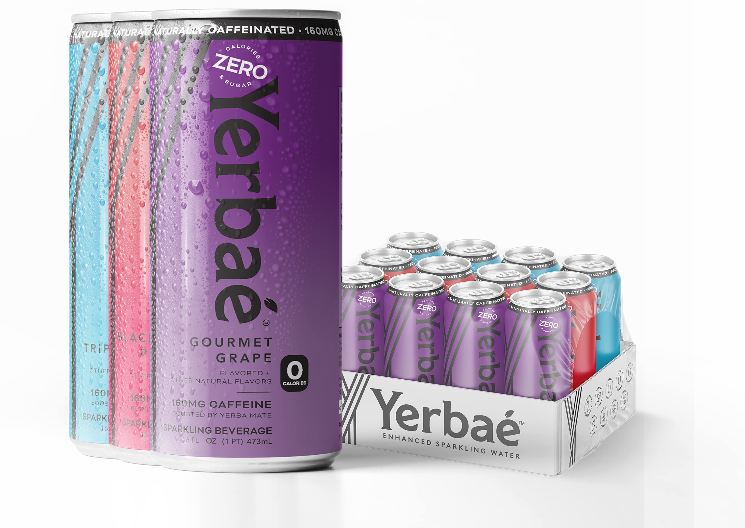Yerbae Naturally Caffeinated Energy Drink, Sweetened with Stevia, Yerba ...