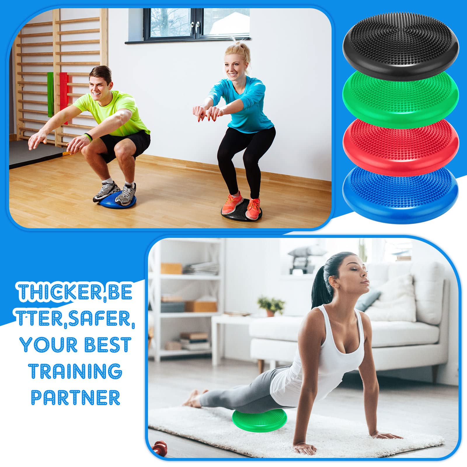 Snapklik.com : Jerify 4 Pcs Wiggle Seat Flexible Inflated Wobble ...