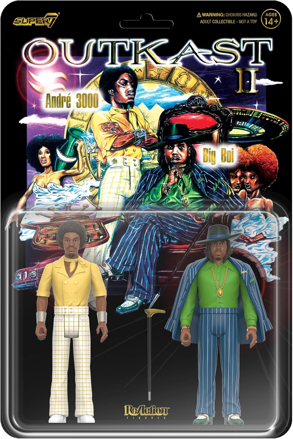 Amazon.com: Super7 Outkast Aquemini Big Boi and André 3000 - (2 Pack) 3.75" Outkast Action ...