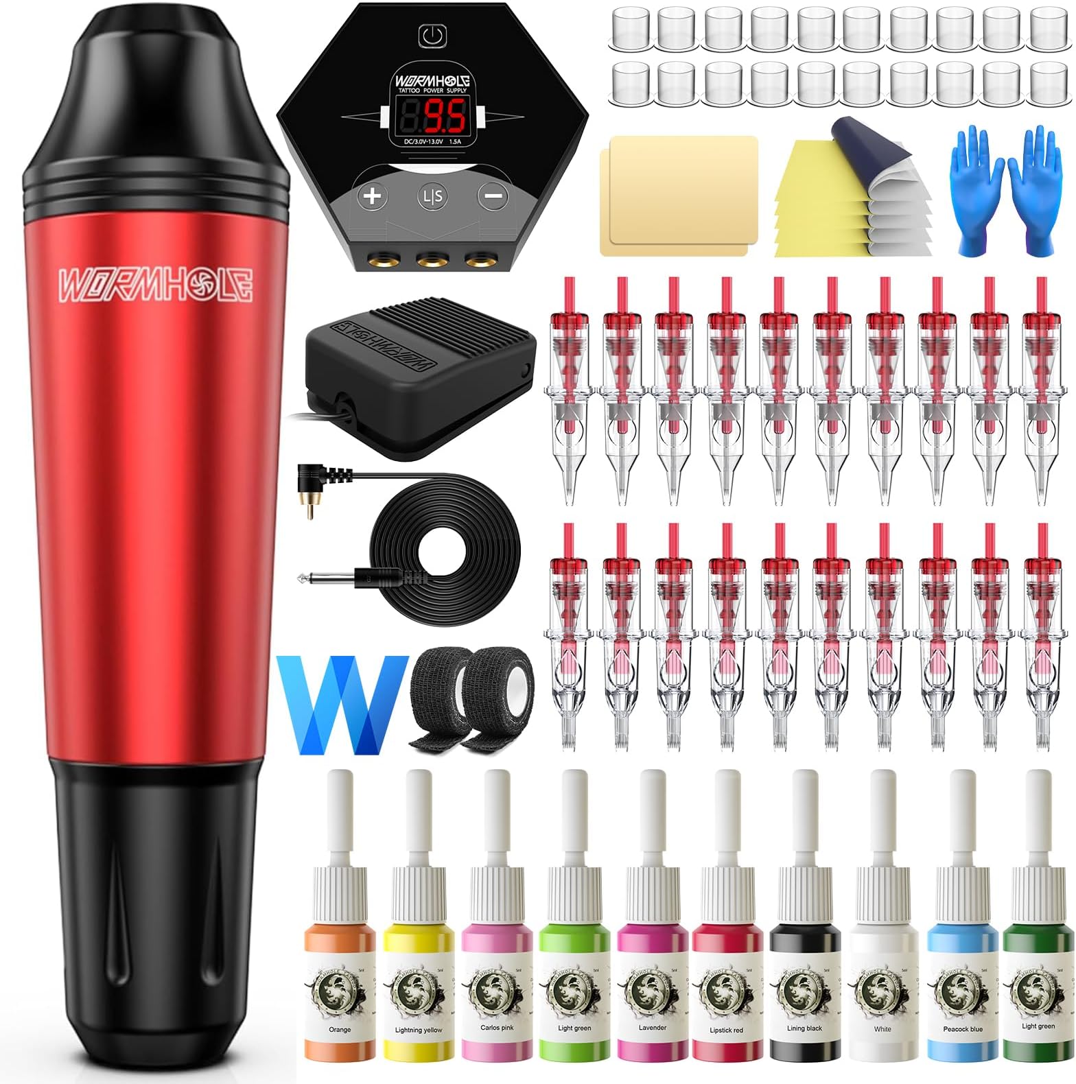 Amazon.com: Wormhole Tattoo Kit, Temporary Tattoo Pen, Rotary Tattoo ...