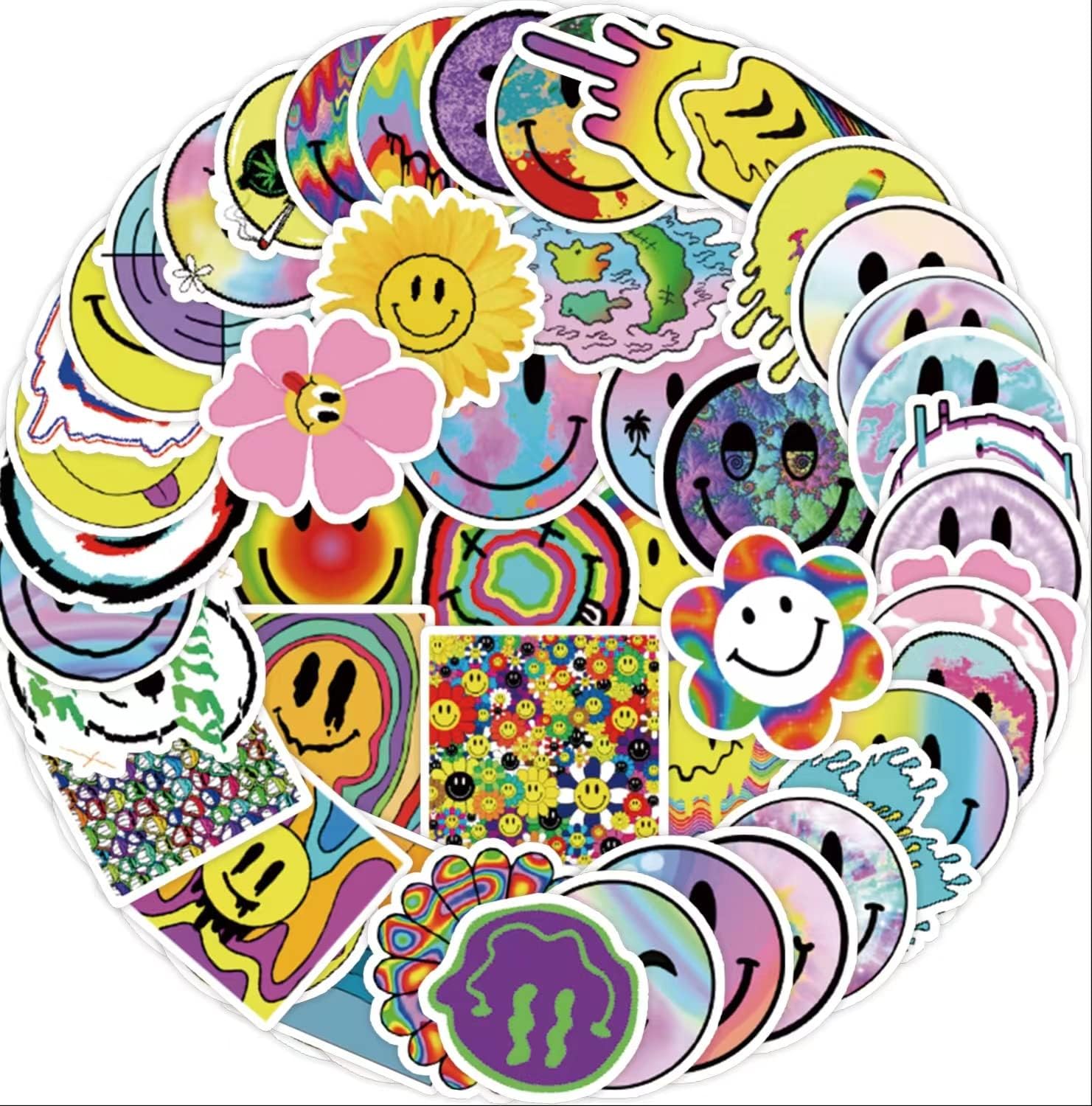 Amazon.com: 50 Smile Face Stickers - Labels & Rewards for Teachers ...