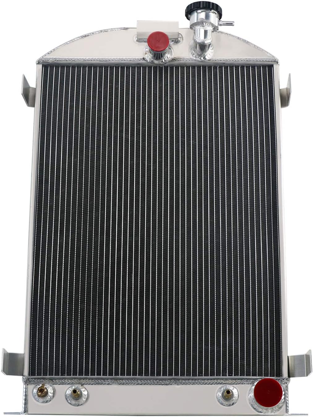 Amazon.com: ALLOYWORKS 4 Row Core Aluminum Radiator for Ford Model Hot ...