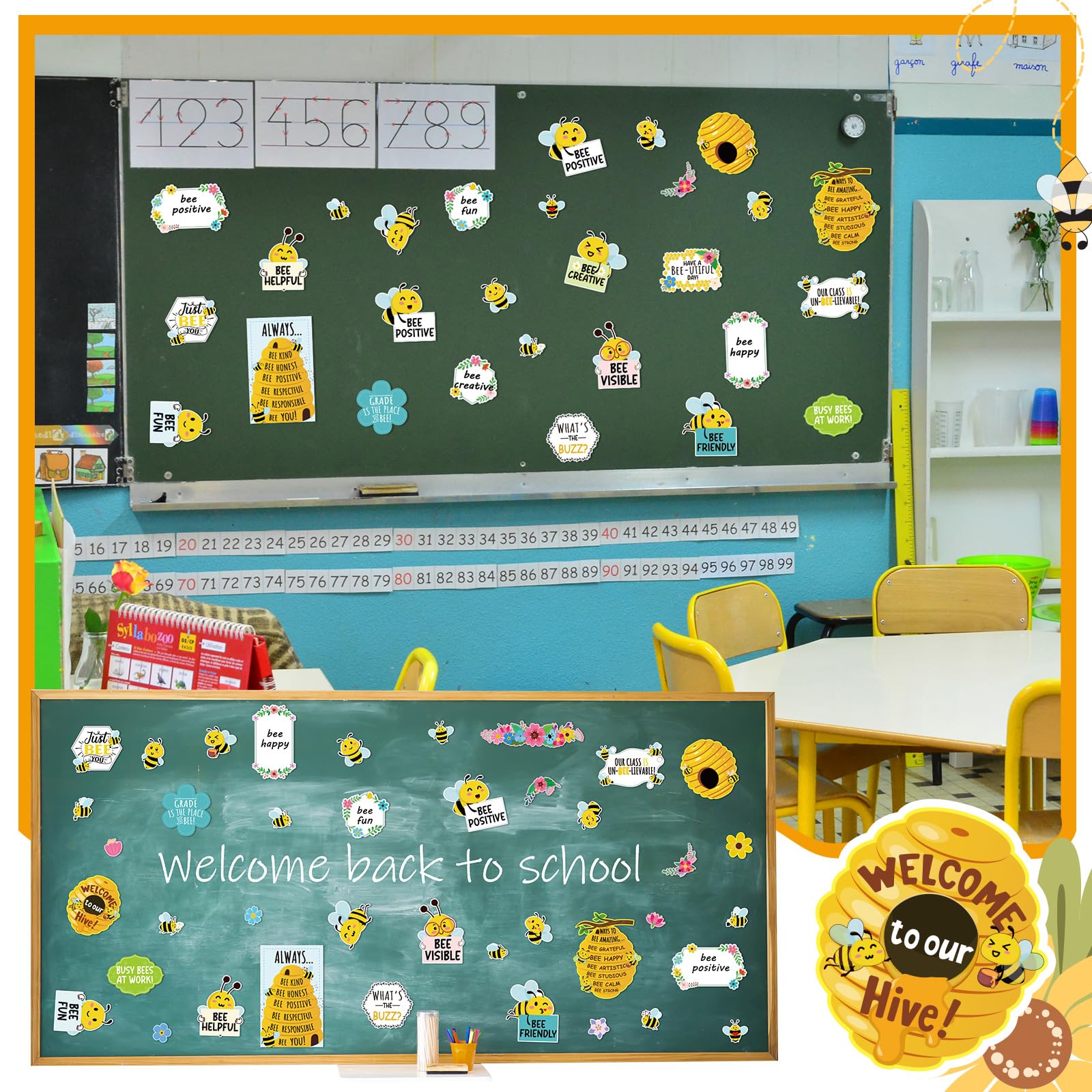 Teacher Bulletin Board Supplies Bee Birthday Bulletin Board Decorations ...