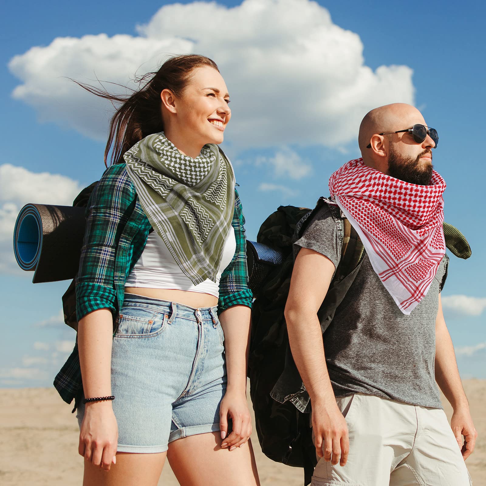 Snapklik.com : Hoolerry Arab Shemagh Muslim Keffiyeh Head Wrap Scarf ...