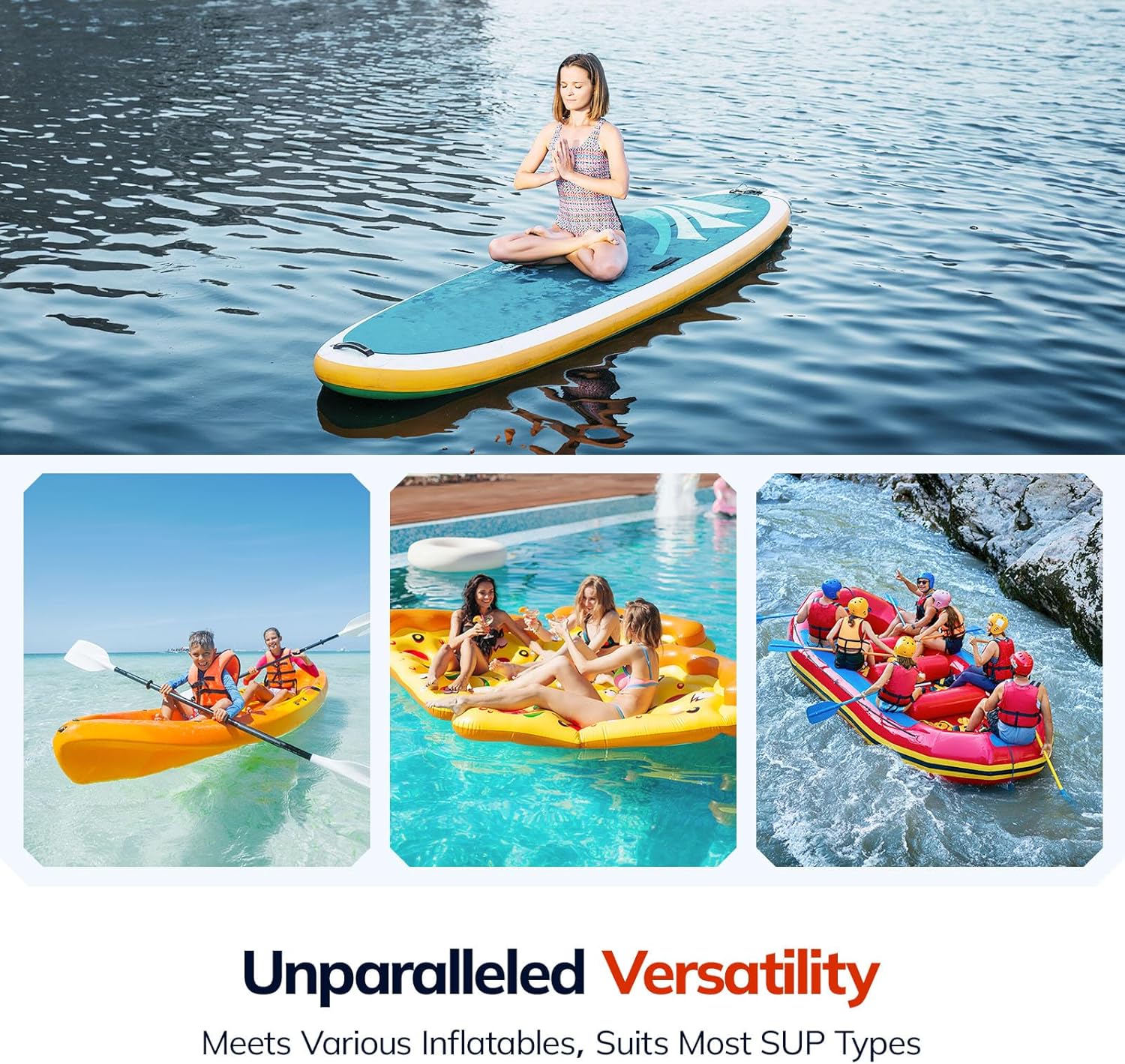 Morpilot 20PSI SUP Pump Rechargeable - Cordless Inflator & Deflator ...