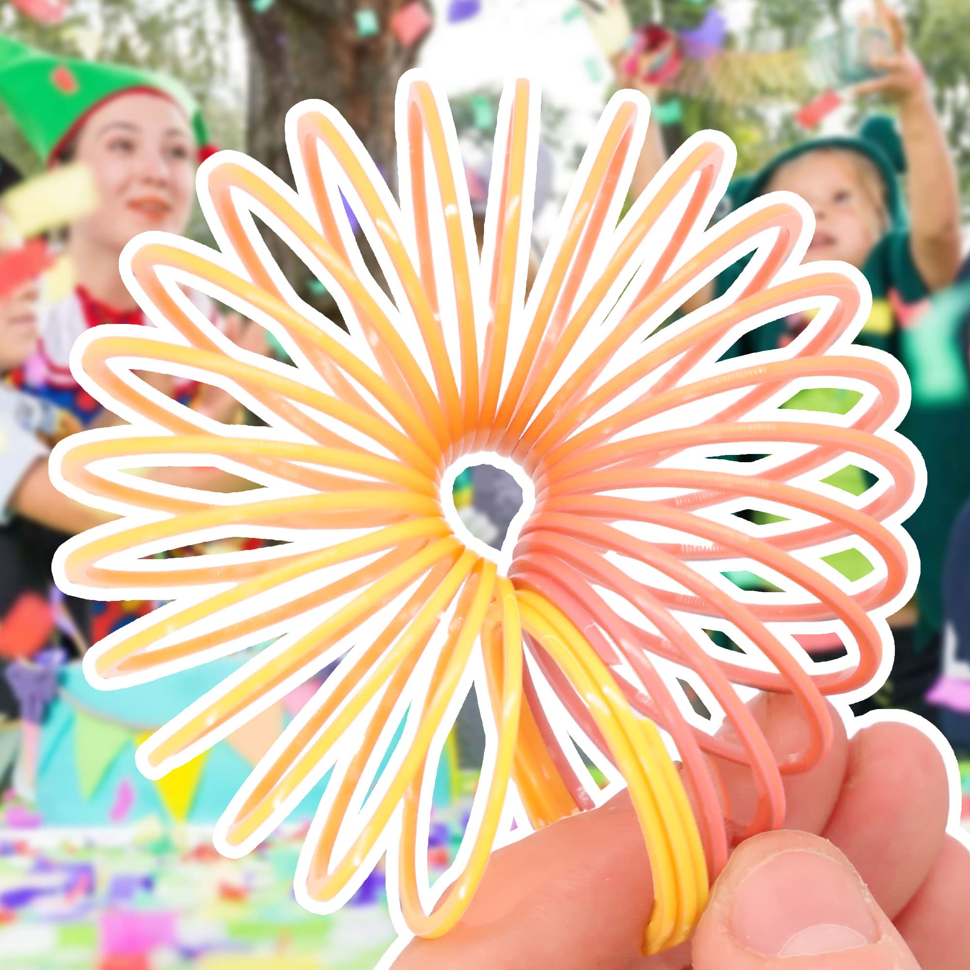 Sweets For Party Bags Large Magic Rainbow Spring Coil 13.5cm X 13.5cm ...