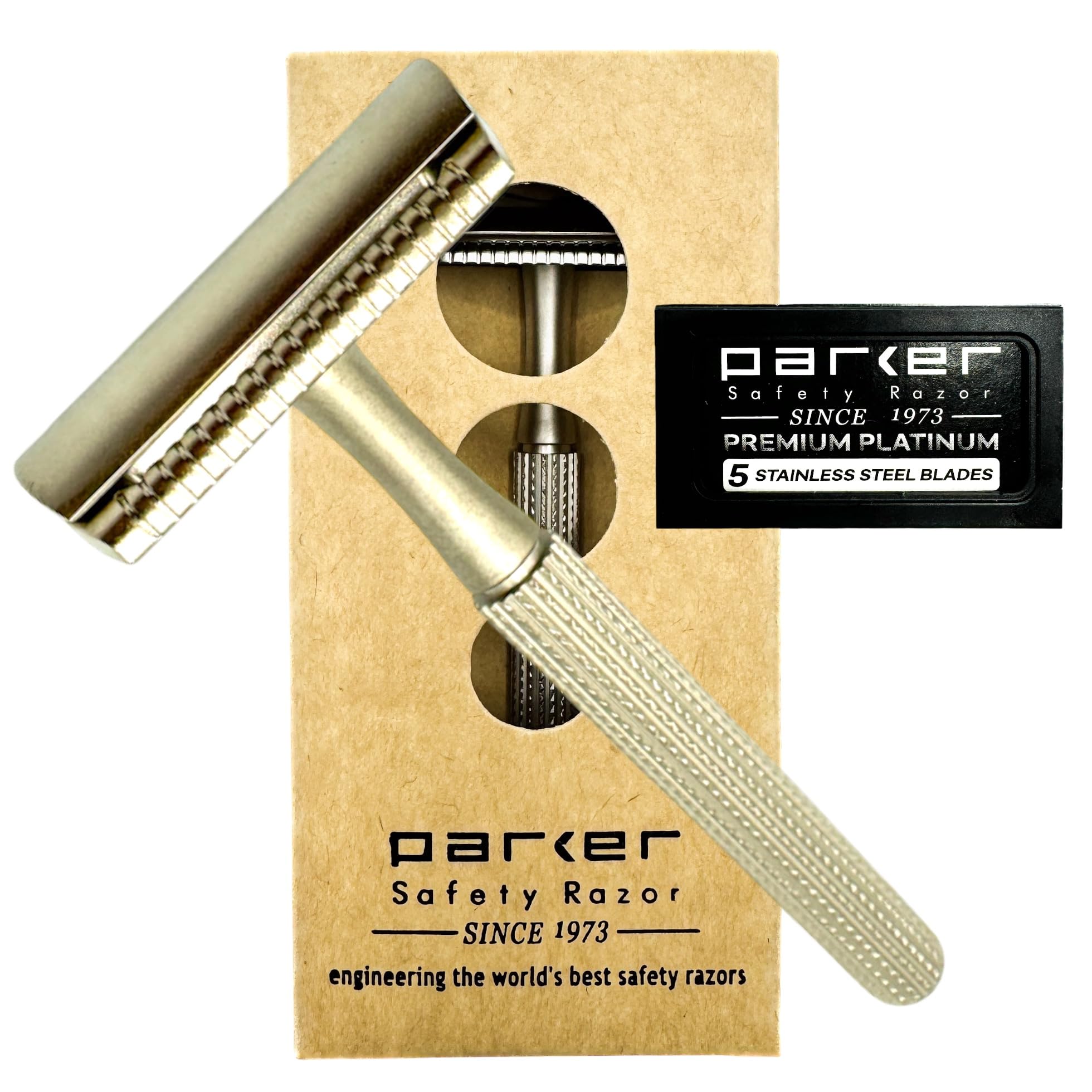 PARKER Safety Razor Men , Model 78R 3-Piece Closed Comb Safety Razor ...