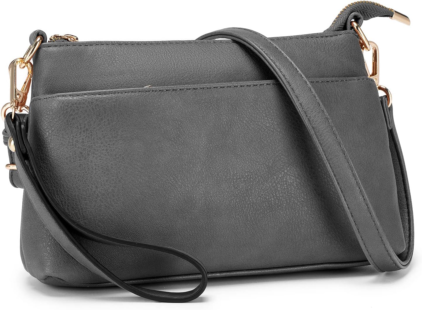 Roulens Small Crossbody Bag for Women,Leather Wristlet Clutch Purses ...