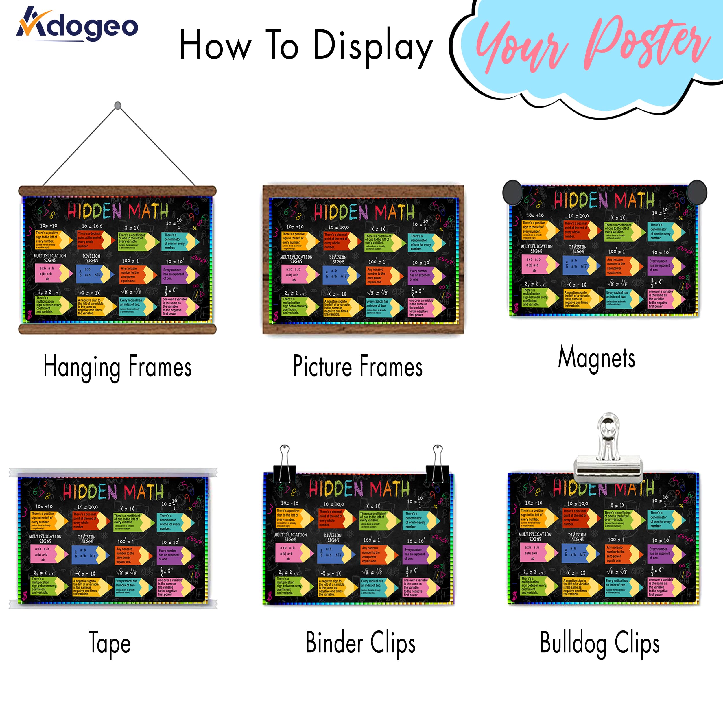 Snapklik.com : Math Motivational Posters - Hidden Math Posters For ...