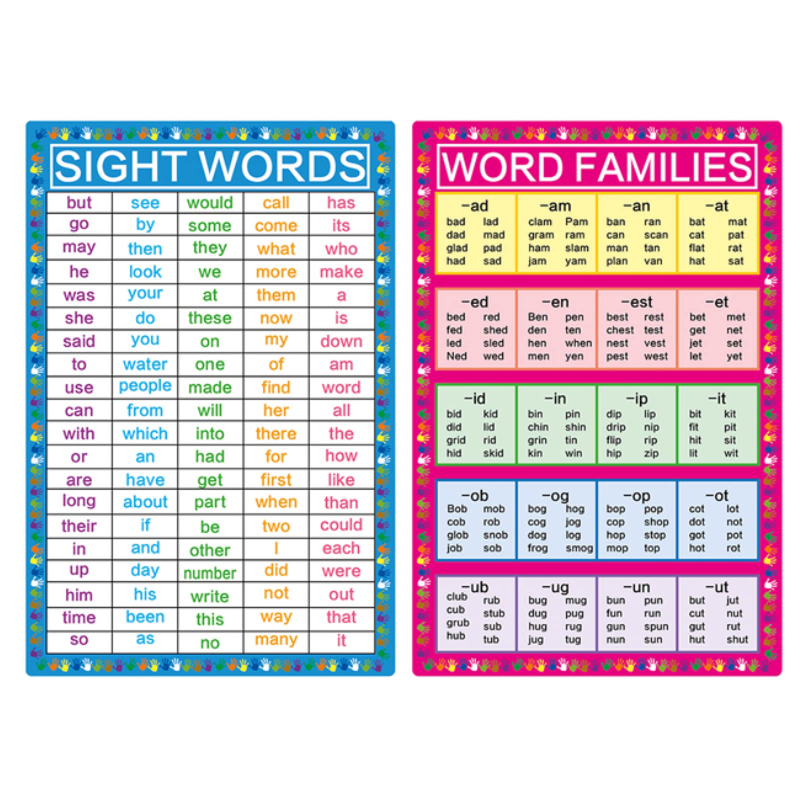 Buy Jinbox English Words Phonics word Families kids Educational ...