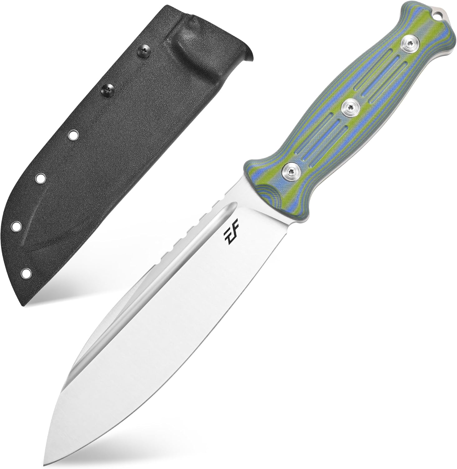 Amazon.com : Eafengrow EF149 Fixed Blade Knife N690 Steel Blade Colorful G10 Handle Full Tang ...