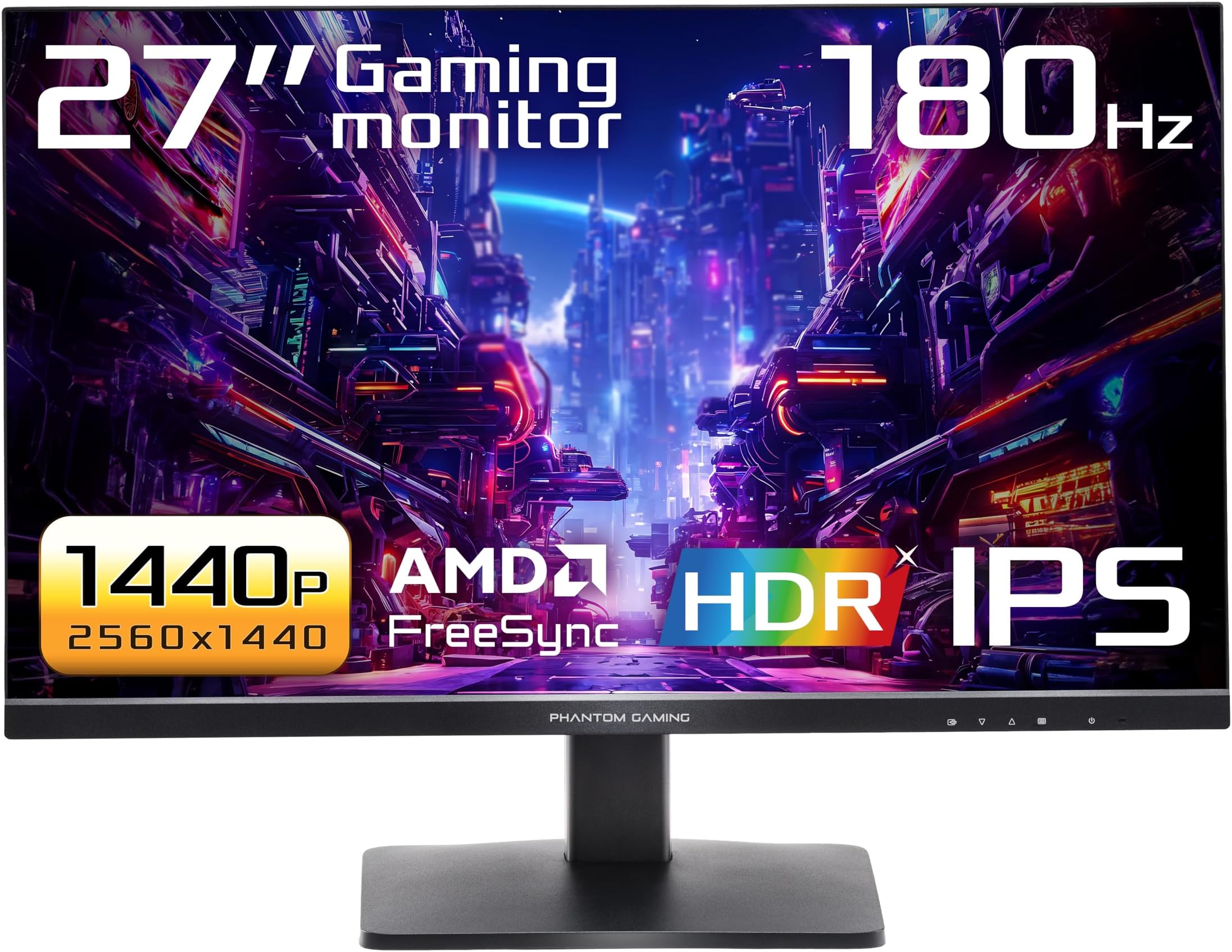 Amazon.com: ASRock Curved Phantom Gaming Monitor 27 inch QHD 2560 x ...