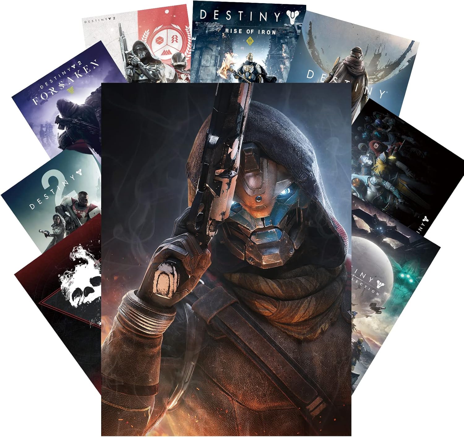 Amazon.com: Ljjlodwpfv Destinys 2 Game Posters - Set of 9 Pcs 10*14inch ...