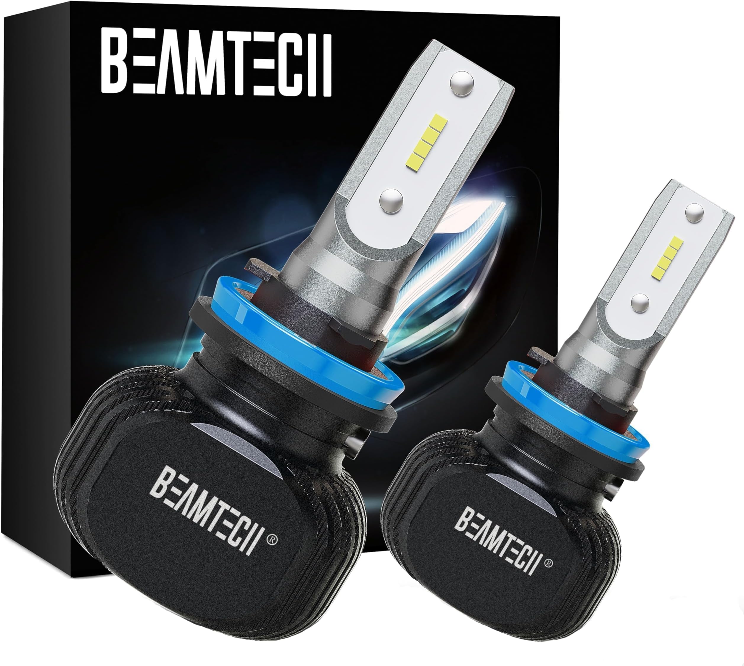 Amazon.com: BEAMTECH H11/H8/H9 Led Bulbs, S1 Series Fanless Fog Light ...