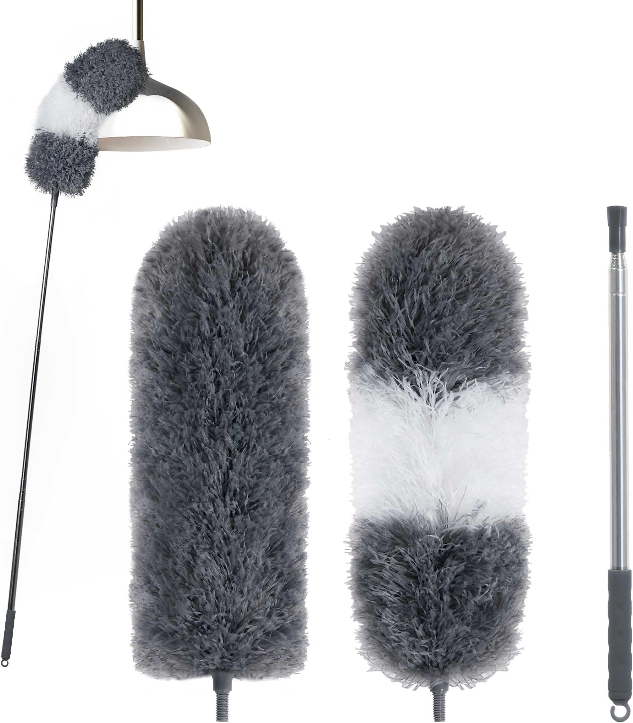 Amazon.com: 4 Pack Washable Electrostatic Duster, Extendable Pole 25 ...