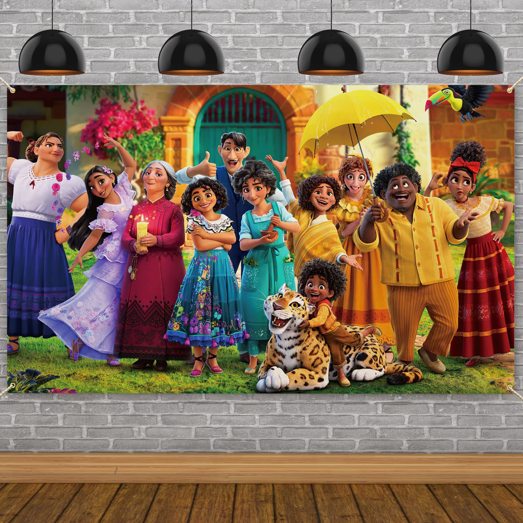 Buy Encanto Birthday Party Supplies, 5 x 3 FT Happy Birthday Backdrop ...